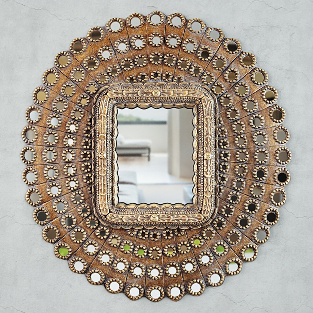 Peacock mirror model - TurboSquid 1218274