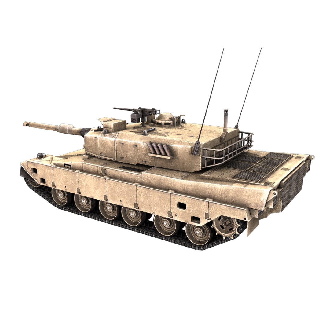 Type 90 Main Battle Tank 3d 3ds
