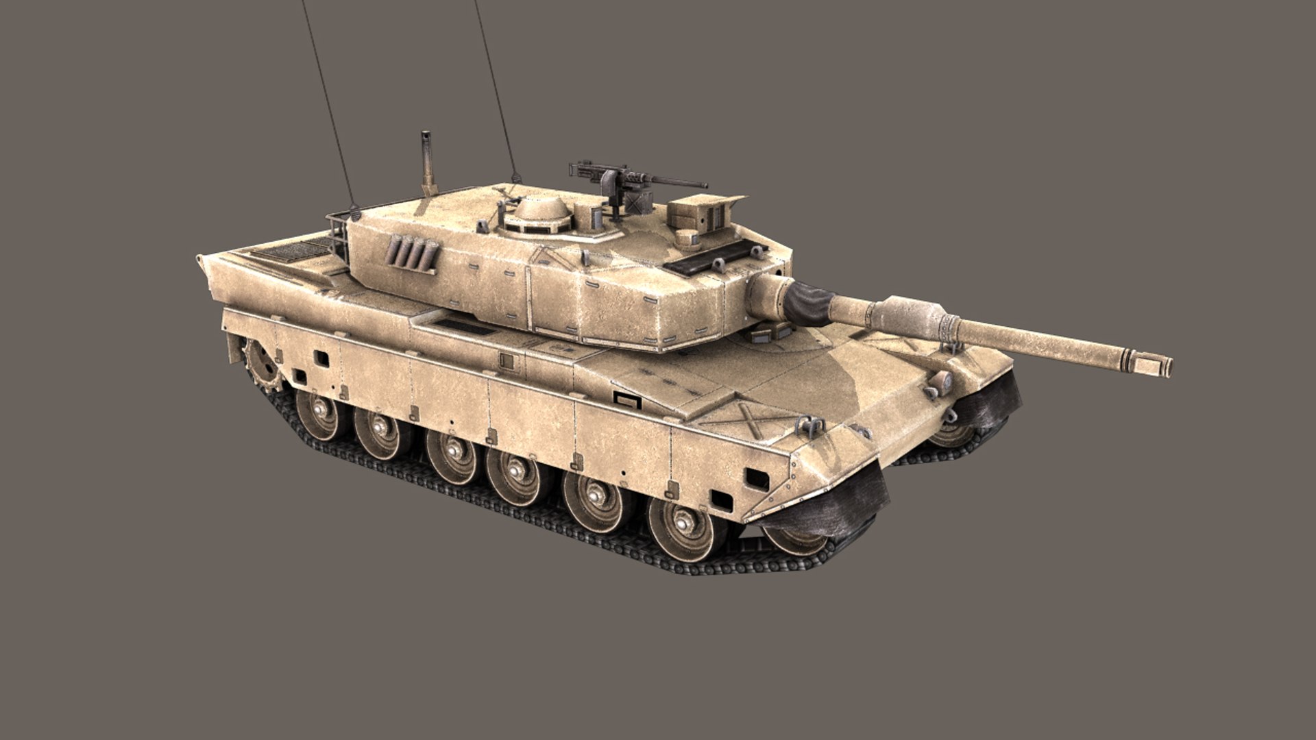 Type 90 Main Battle Tank 3d 3ds