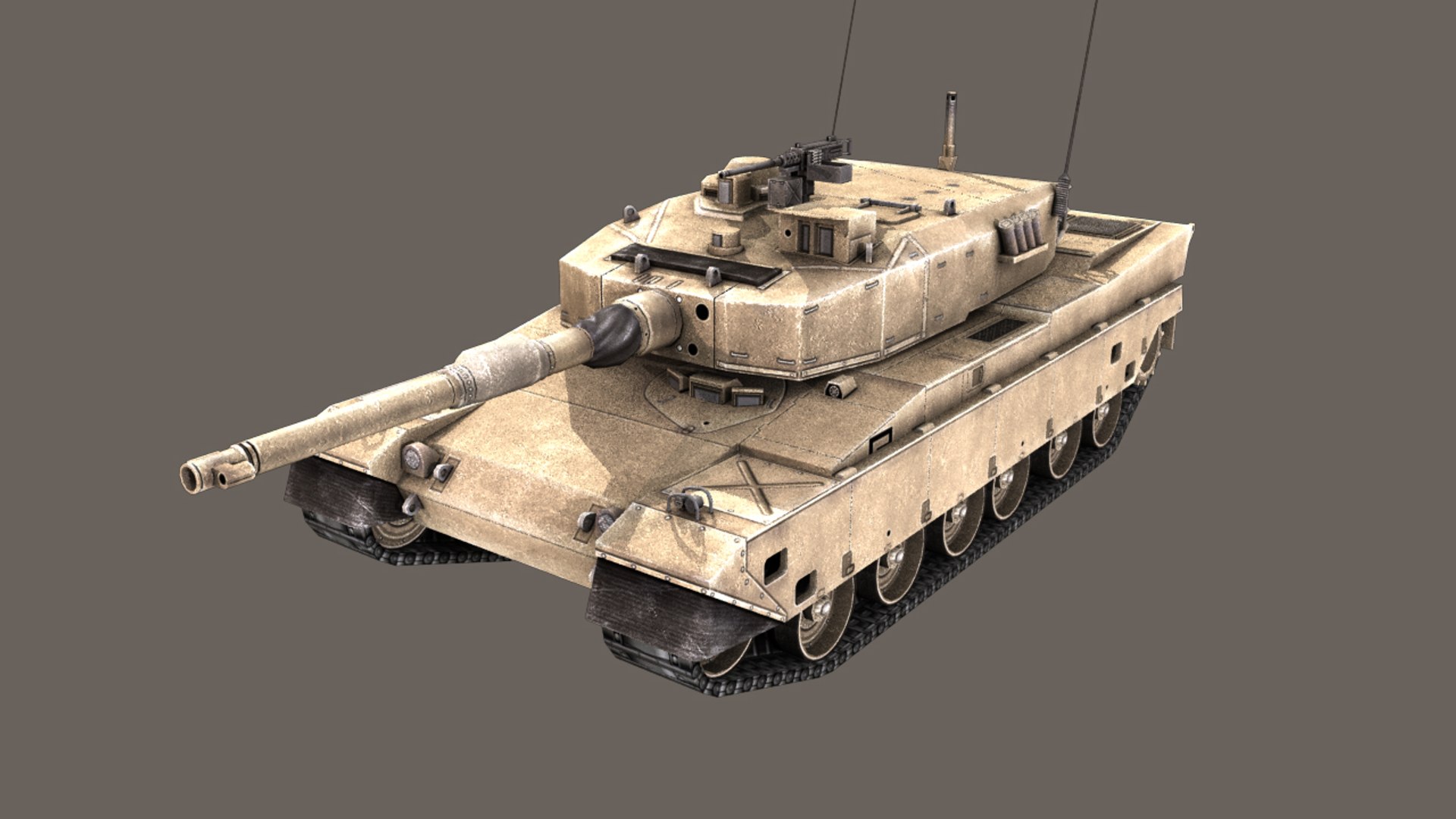 Type 90 Main Battle Tank 3d 3ds