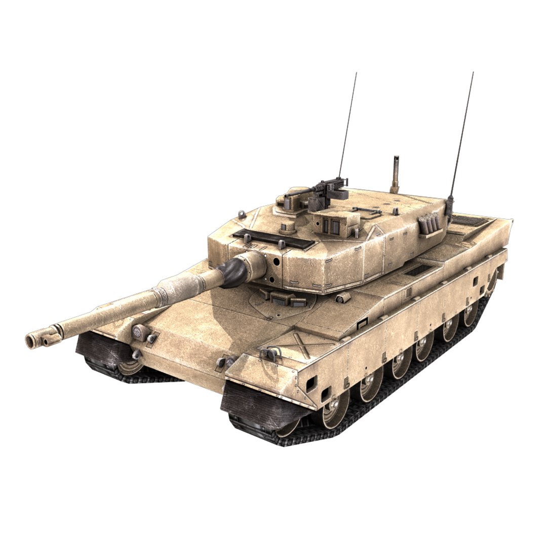 Type 90 Main Battle Tank 3d 3ds
