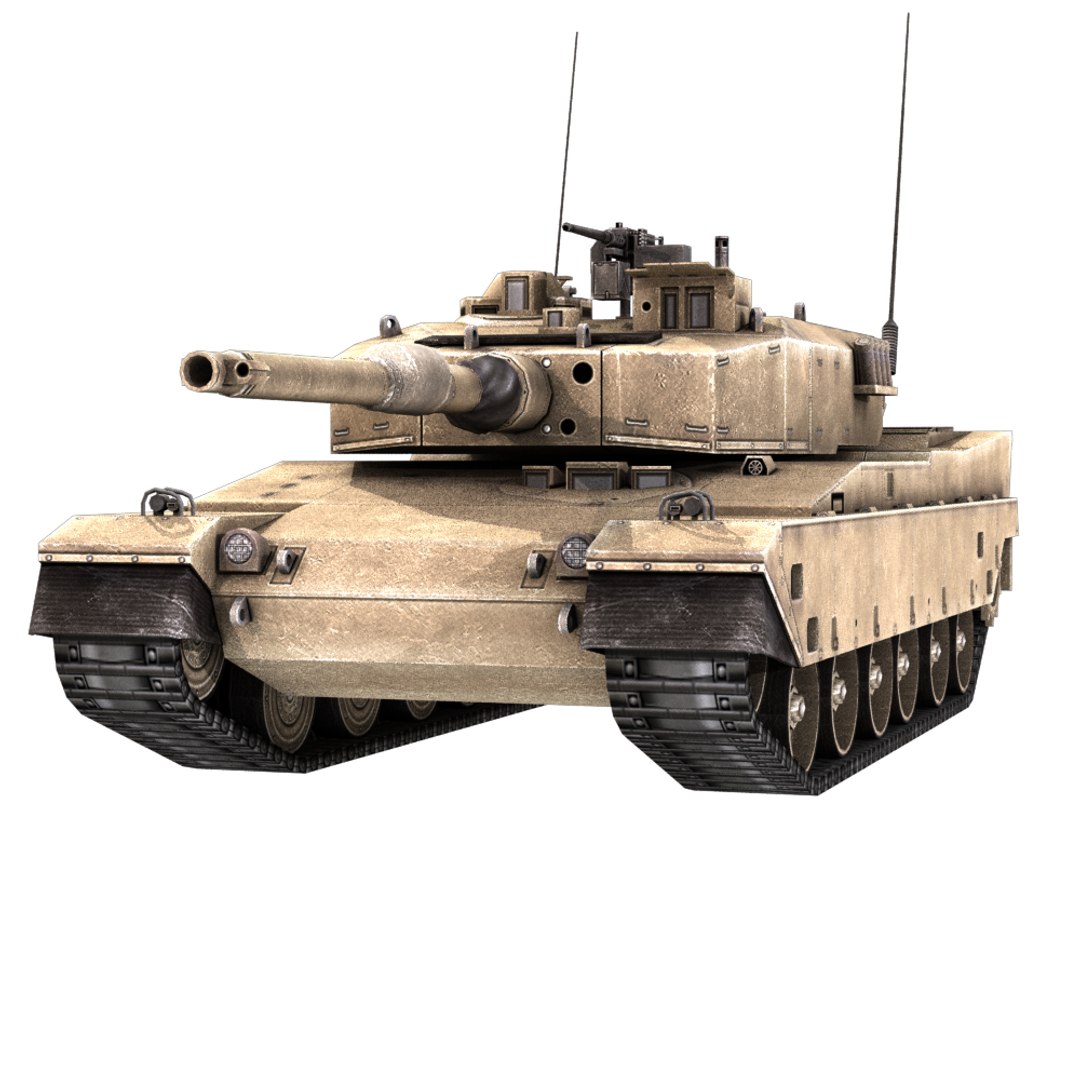 Type 90 Main Battle Tank 3d 3ds
