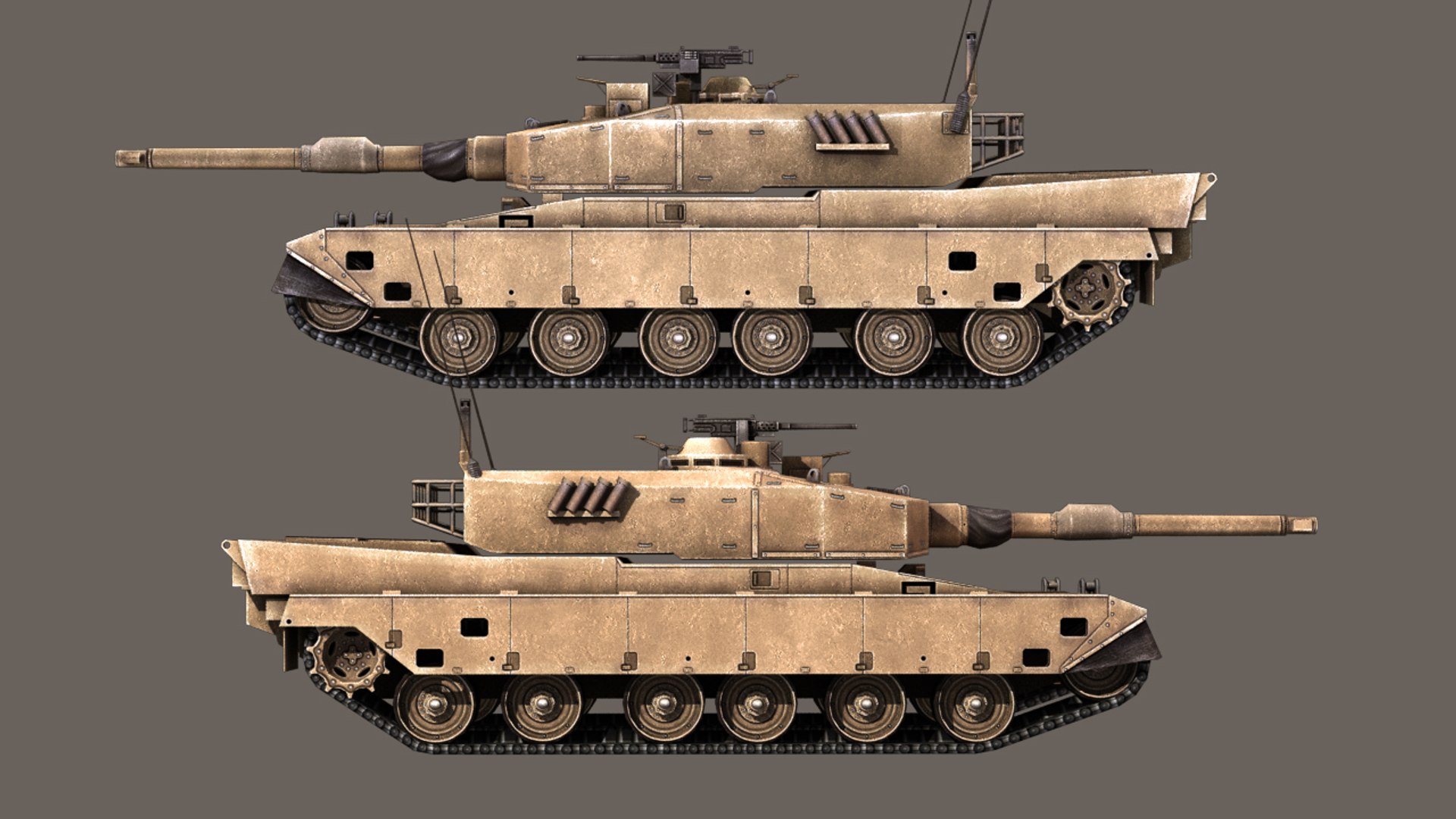 Type 90 Main Battle Tank 3d 3ds