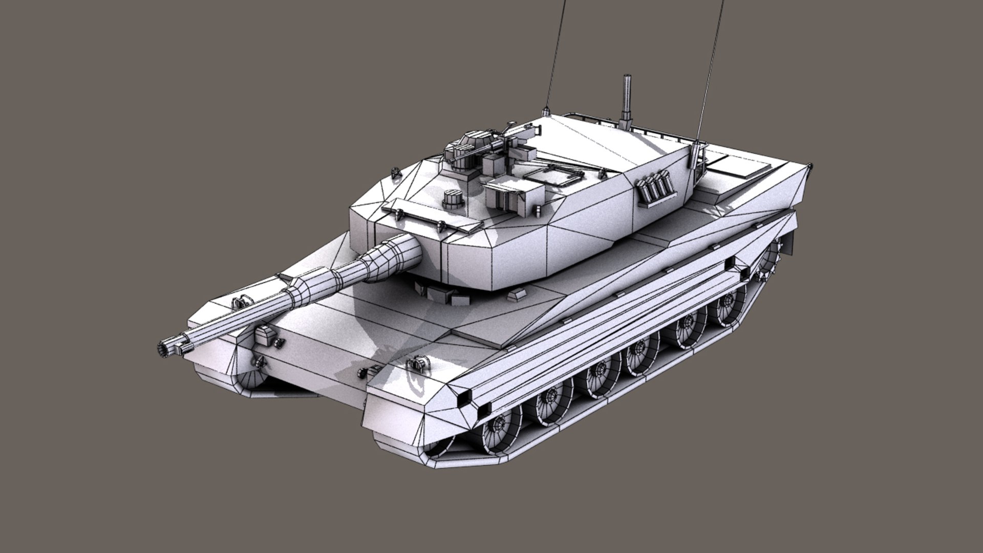 Type 90 Main Battle Tank 3d 3ds