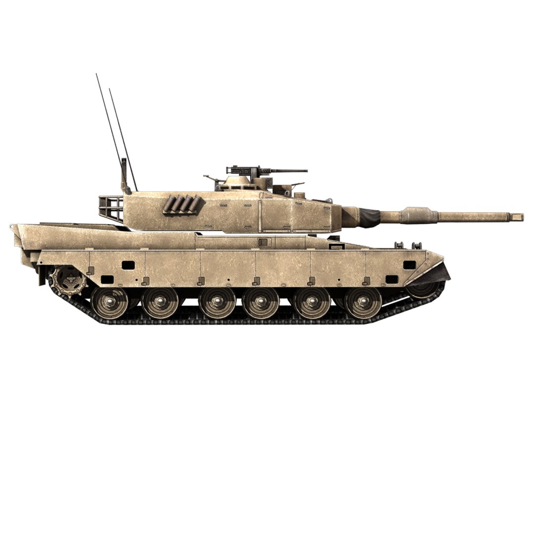 Type 90 Main Battle Tank 3d 3ds