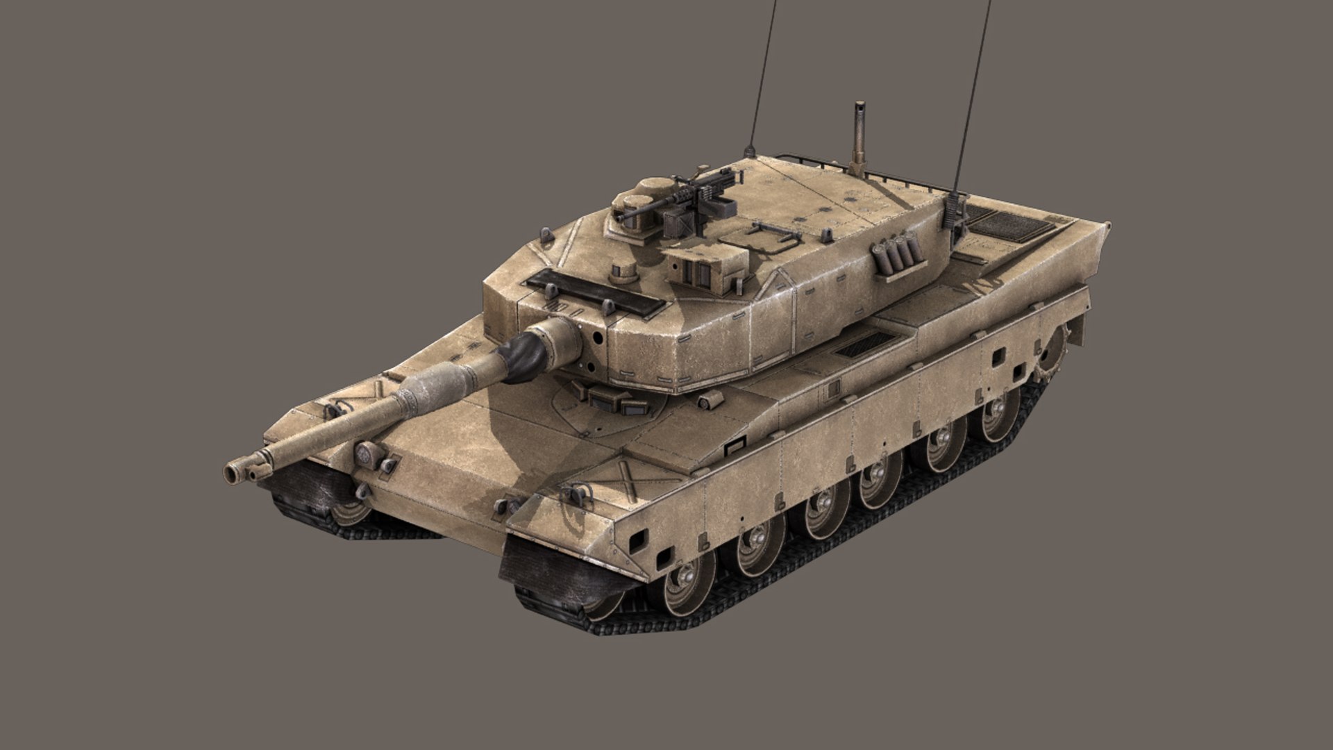 Type 90 Main Battle Tank 3d 3ds