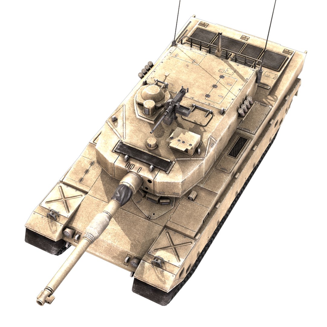 Type 90 Main Battle Tank 3d 3ds