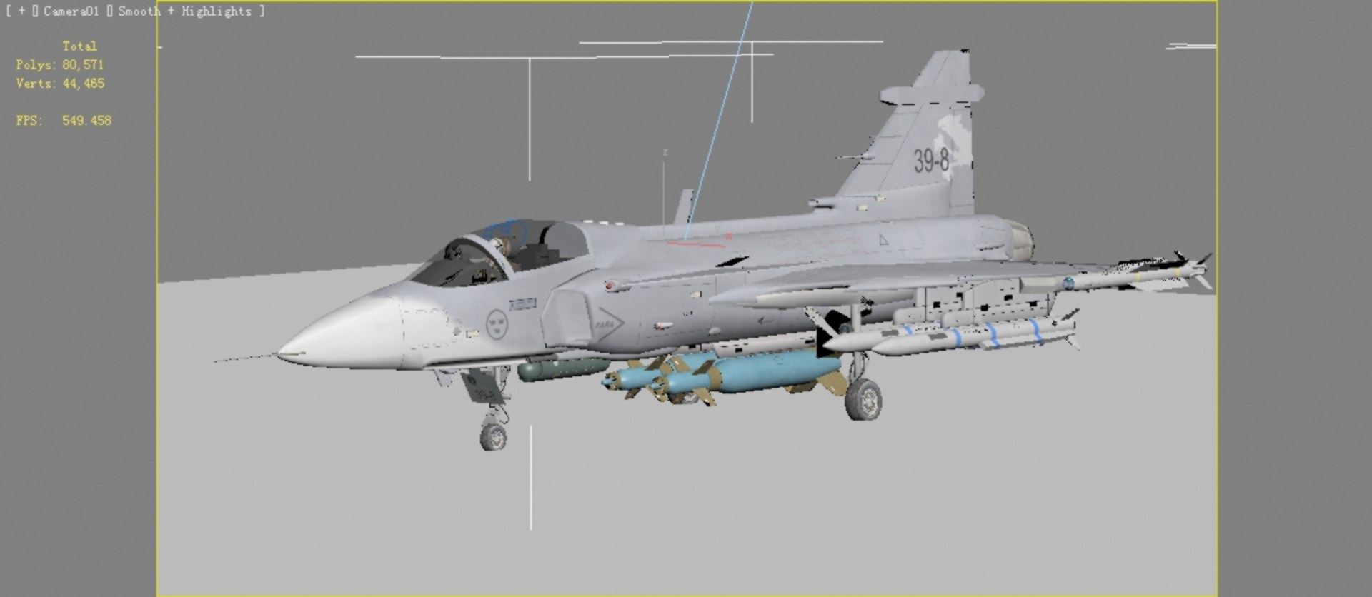 3D Saab Jas39 Gripen E Fighter Jet - TurboSquid 2107393