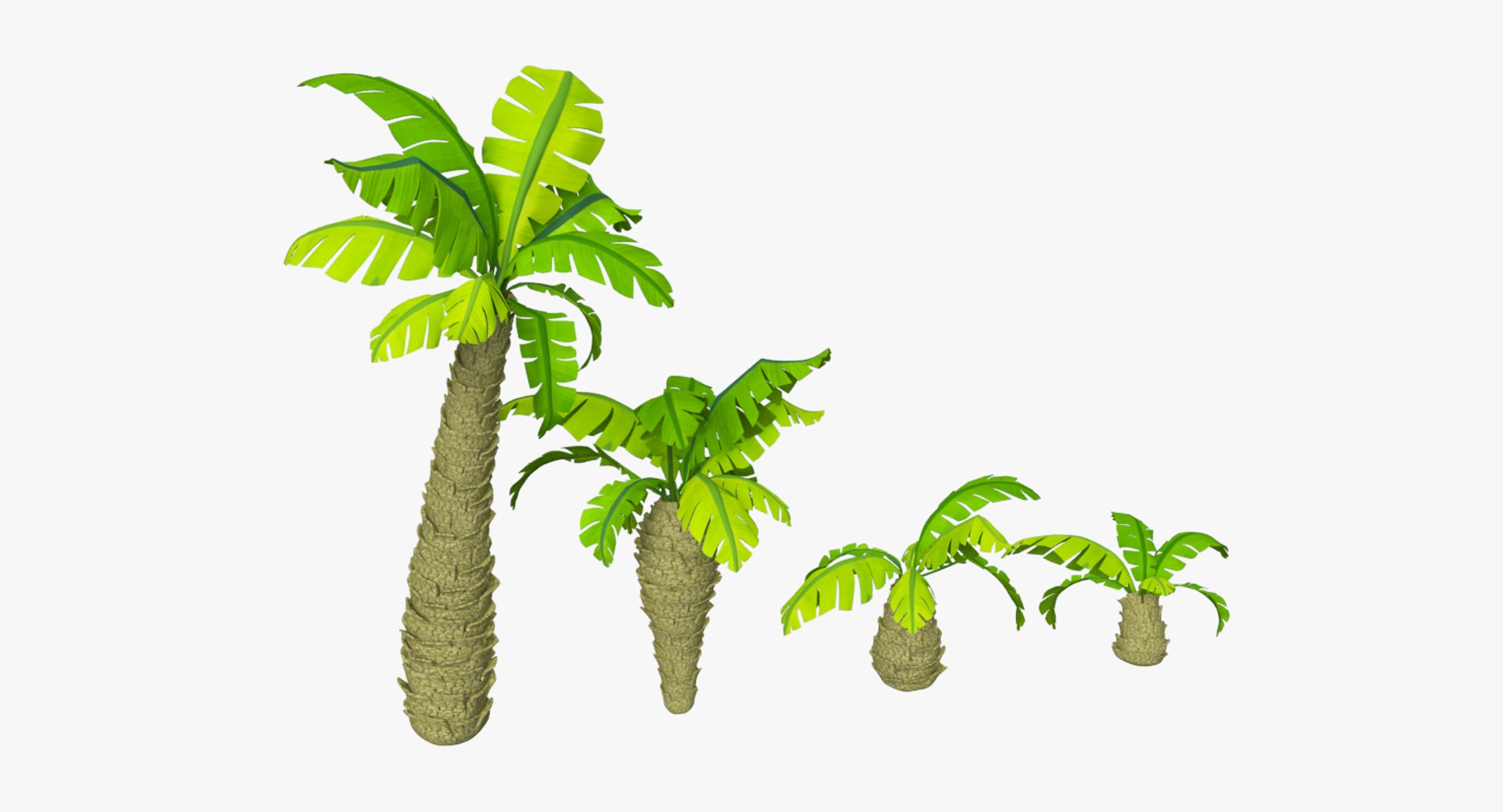 3d Toon Palms