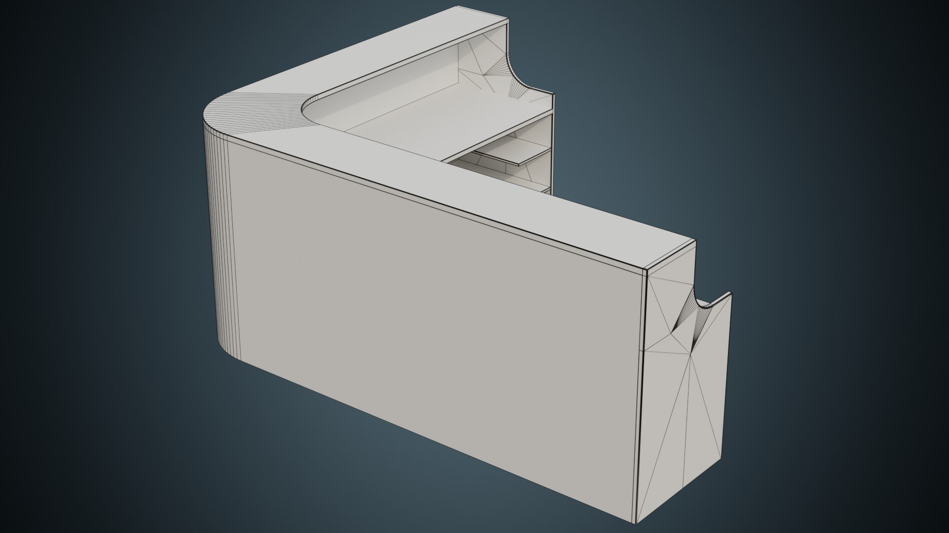 3D Reception Desk 1A - TurboSquid 2175107