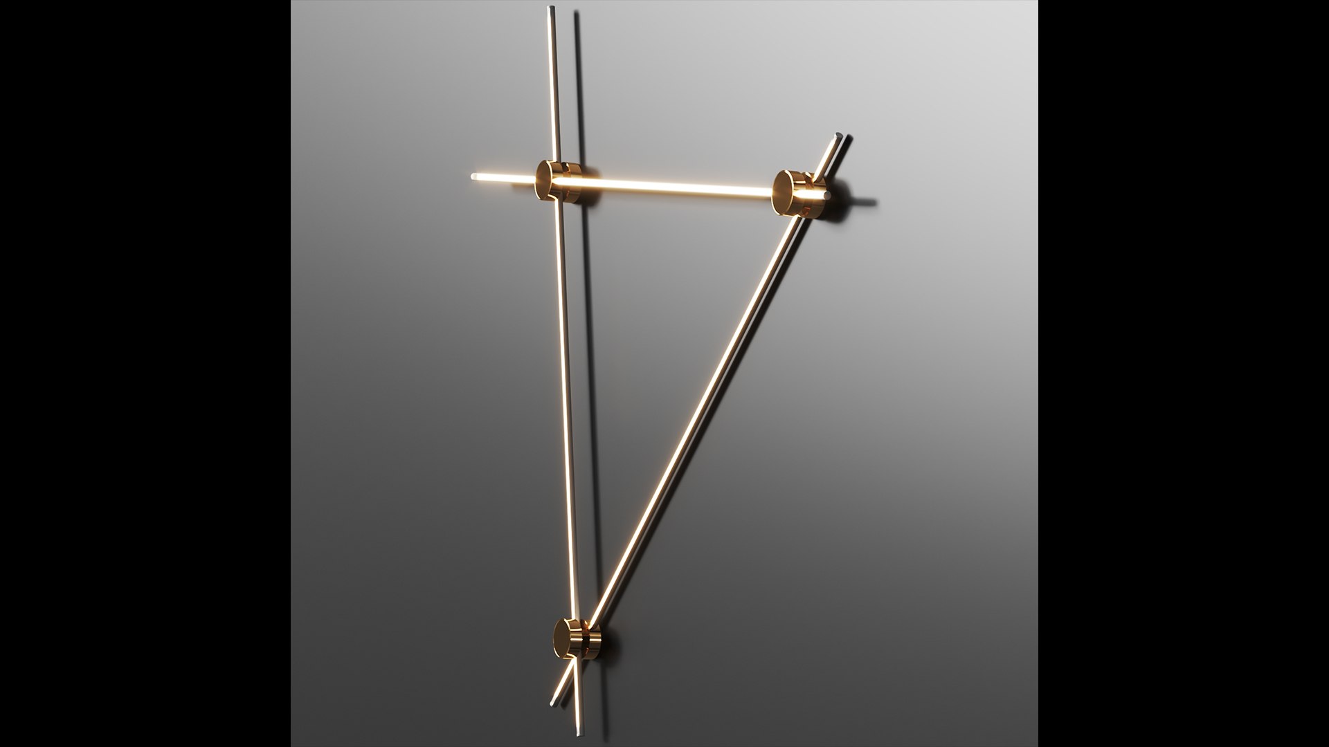3D Eitie Triangle Wall Lamp - TurboSquid 2237570