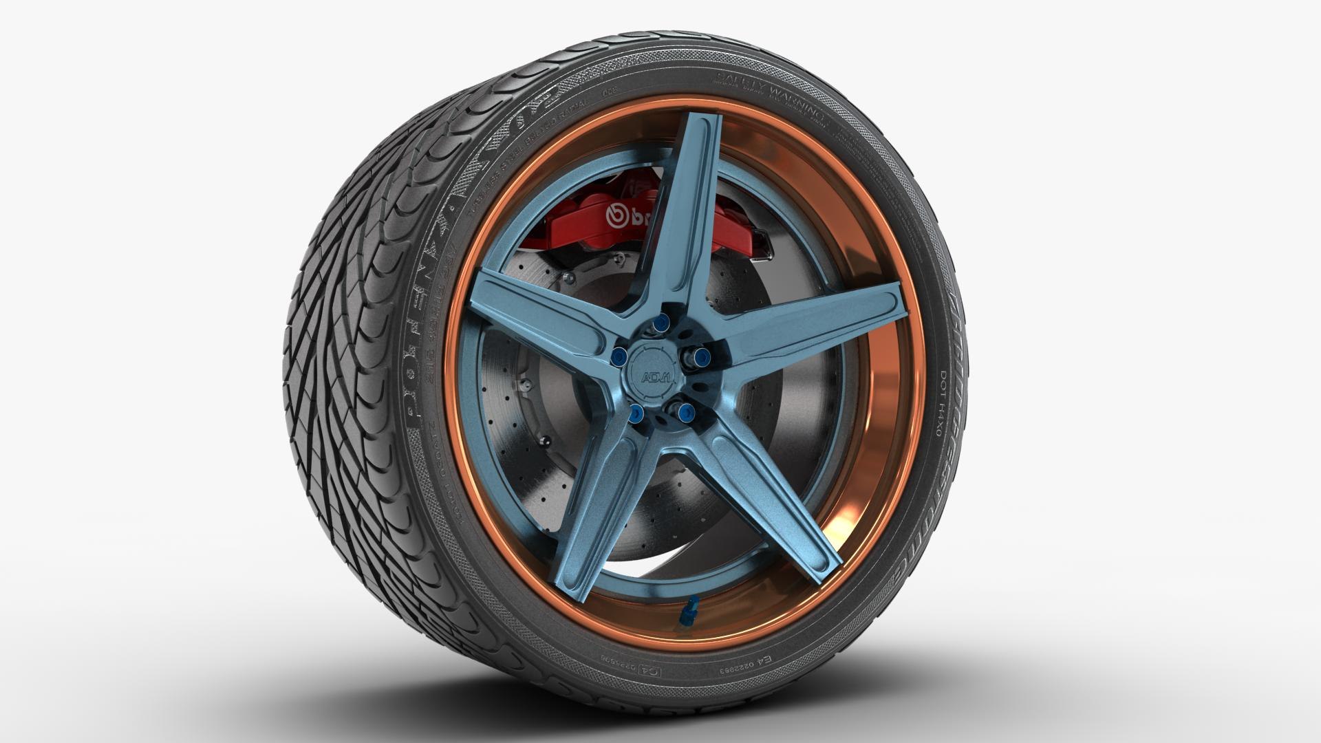 Car Wheel 3D - TurboSquid 1296259
