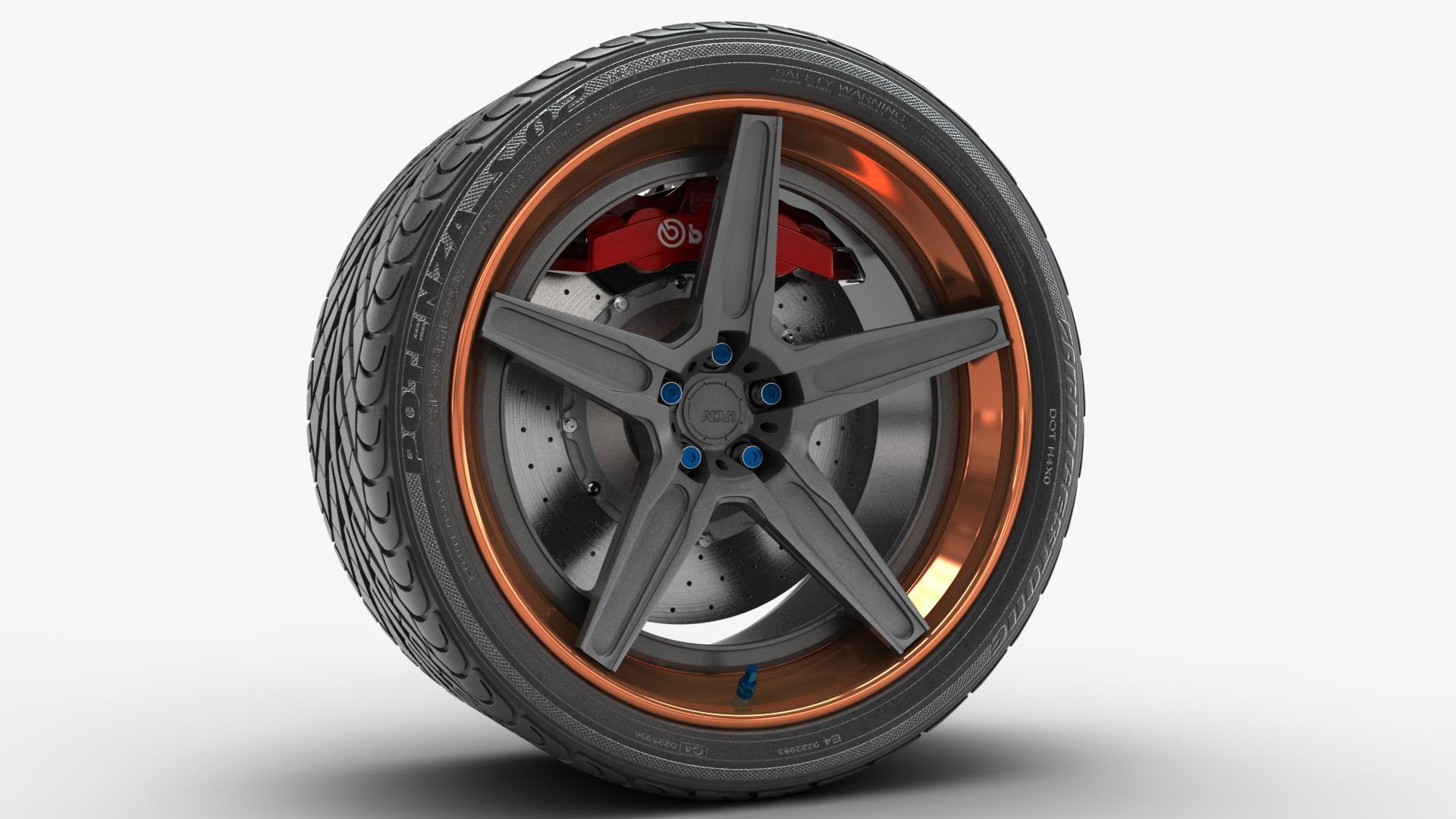 Car Wheel 3D - TurboSquid 1296259