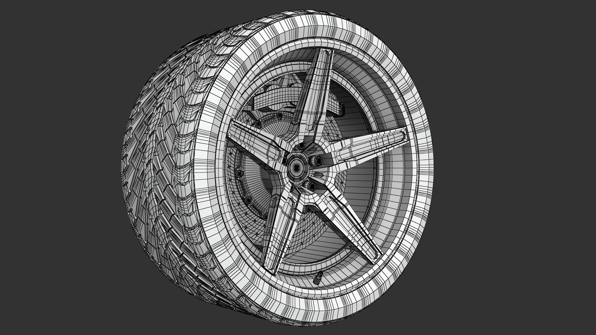 Car Wheel 3D - TurboSquid 1296259