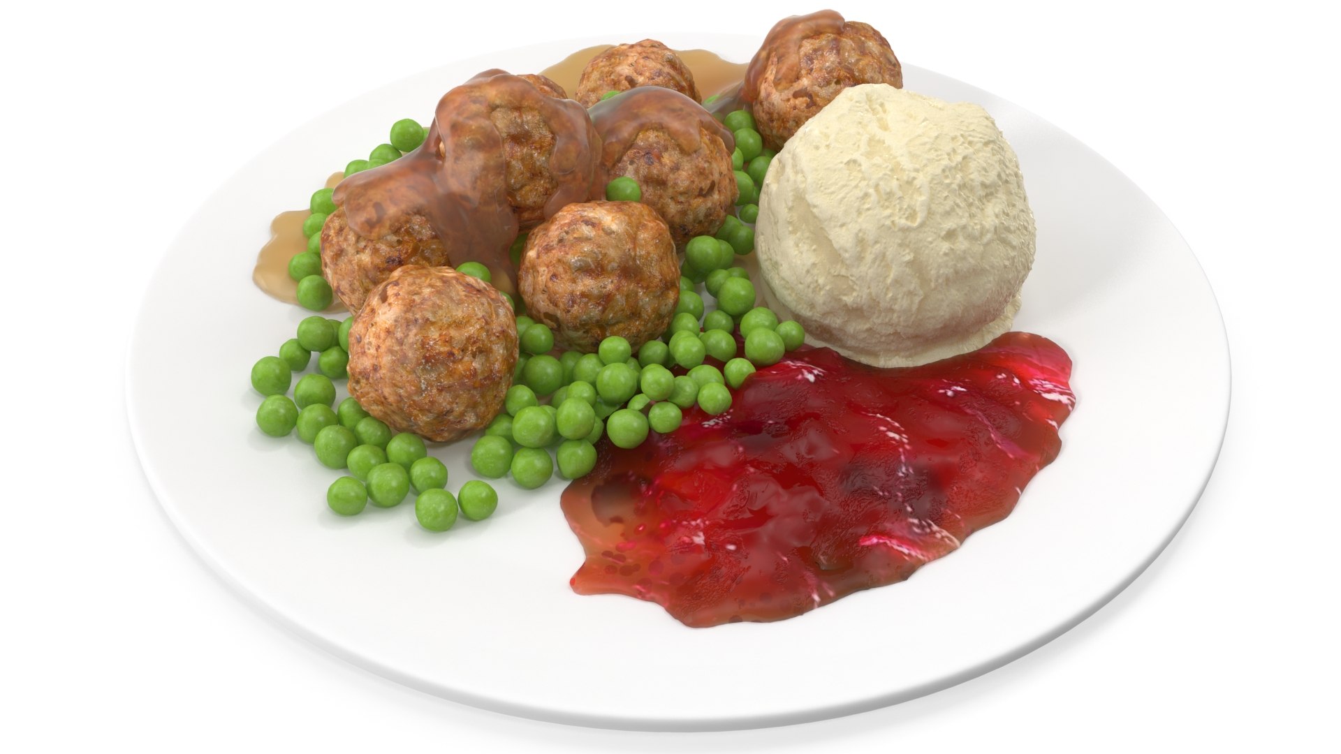 Swedish Meatballs 3D Model - TurboSquid 1973418