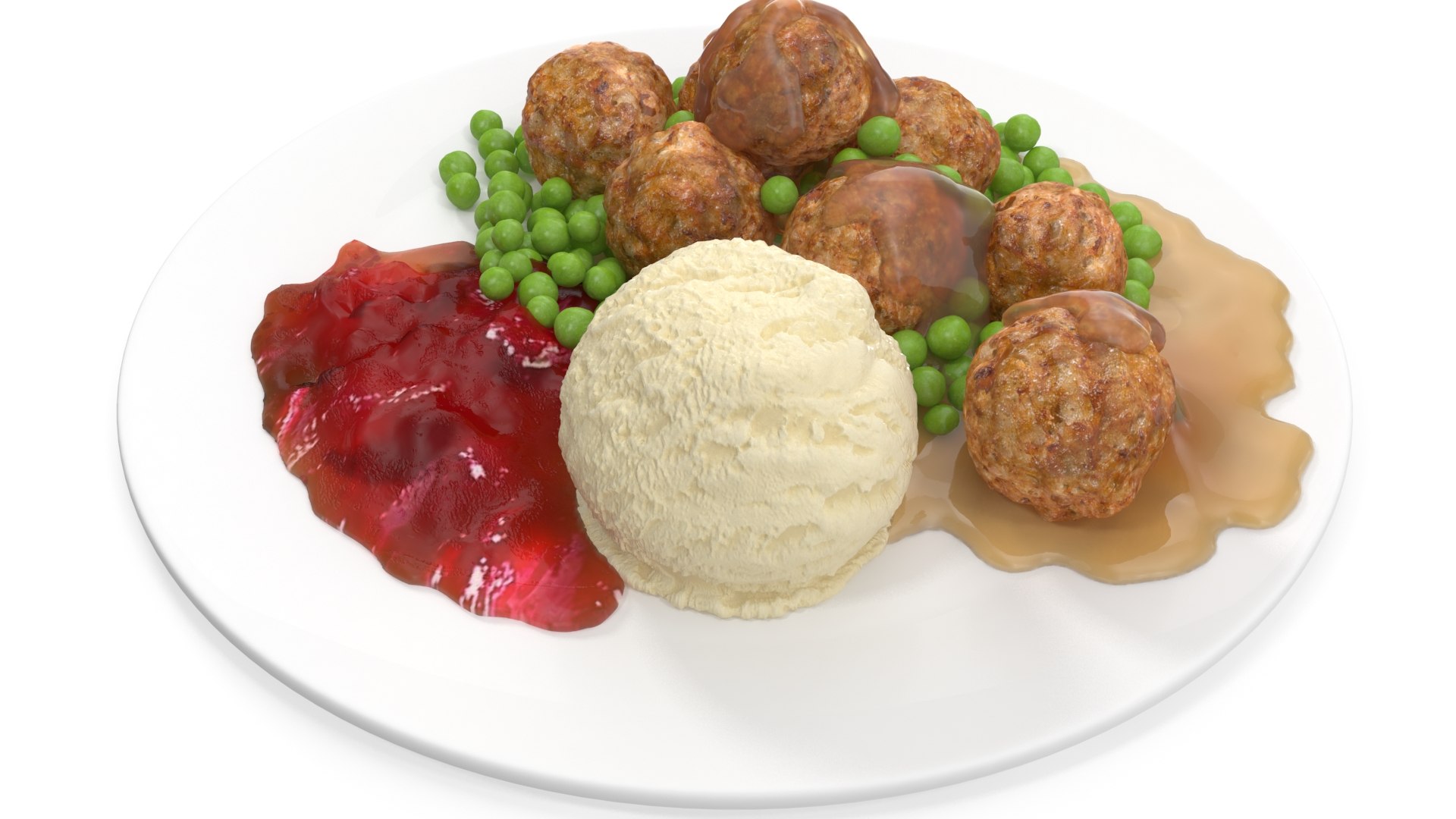 Swedish Meatballs 3D Model - TurboSquid 1973418