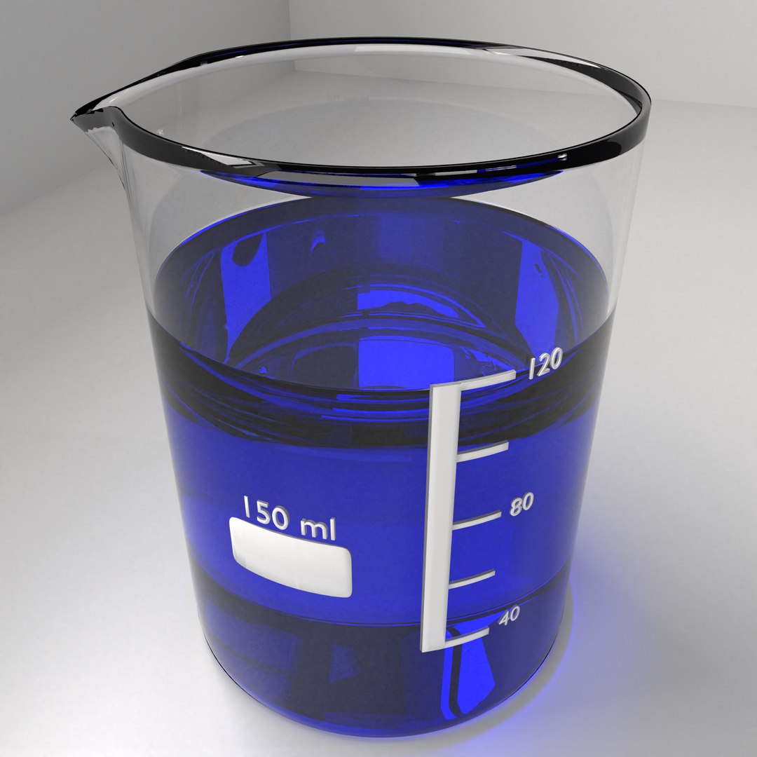 150ml Glass Beaker Liquid 3D Model - TurboSquid 1536540