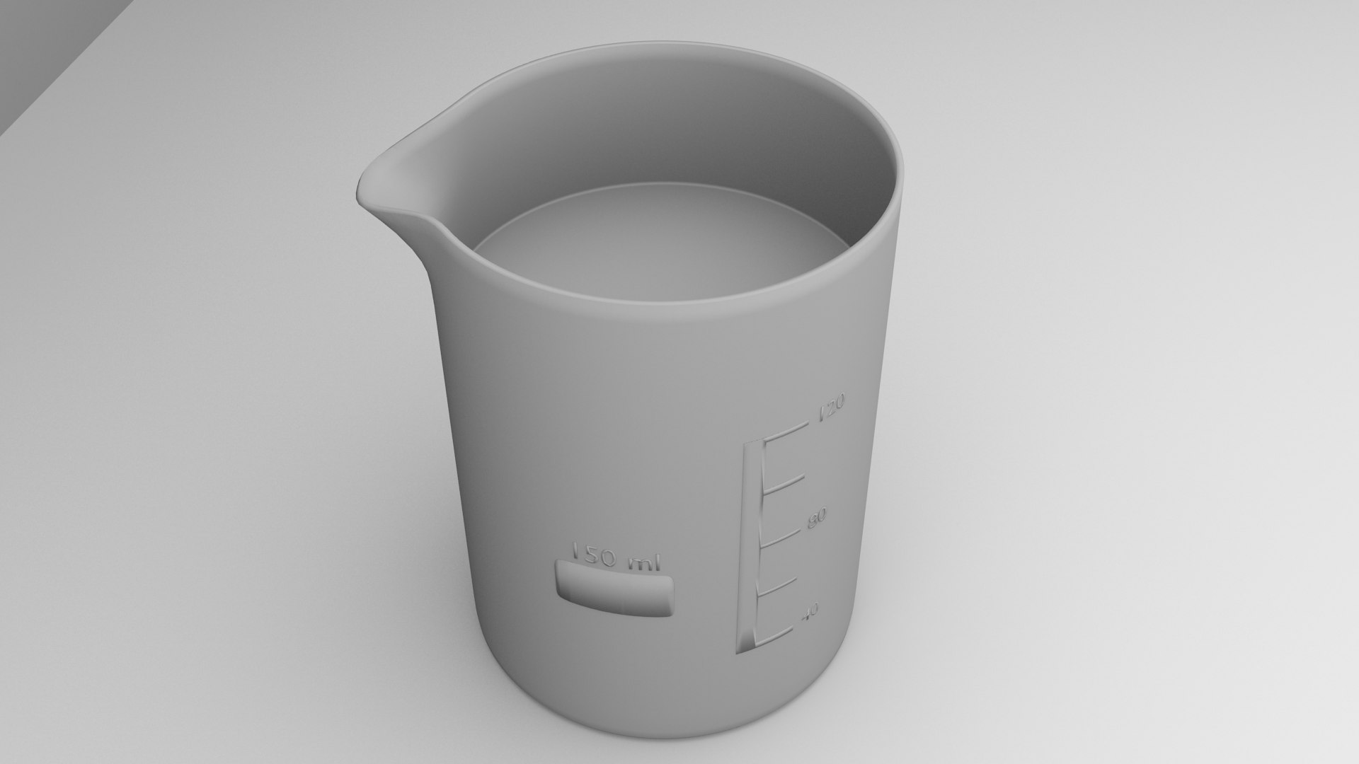 150ml Glass Beaker Liquid 3D Model - TurboSquid 1536540