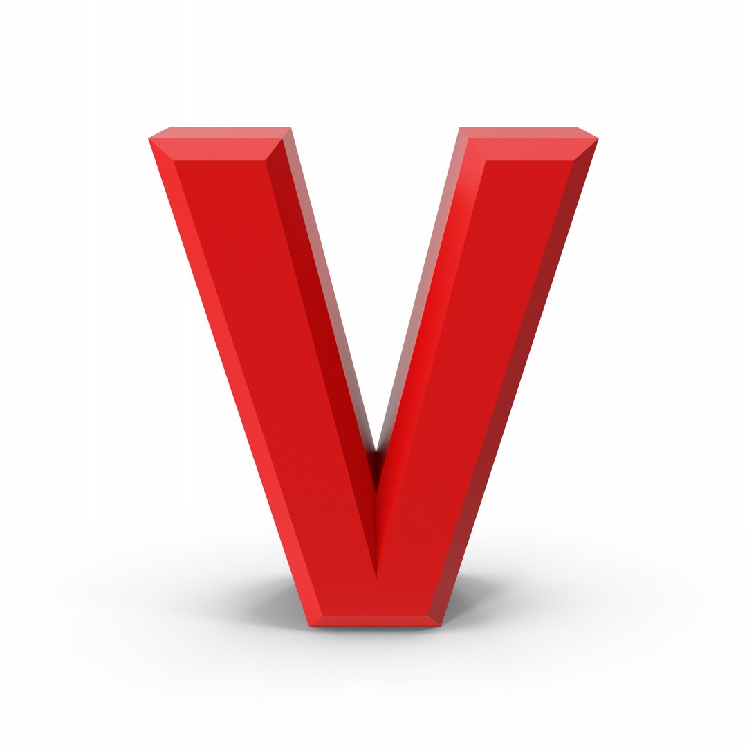 Red Letter V 3D Model - TurboSquid 2272849