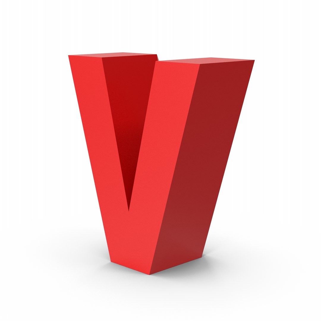 Red Letter V 3D Model - TurboSquid 2272849
