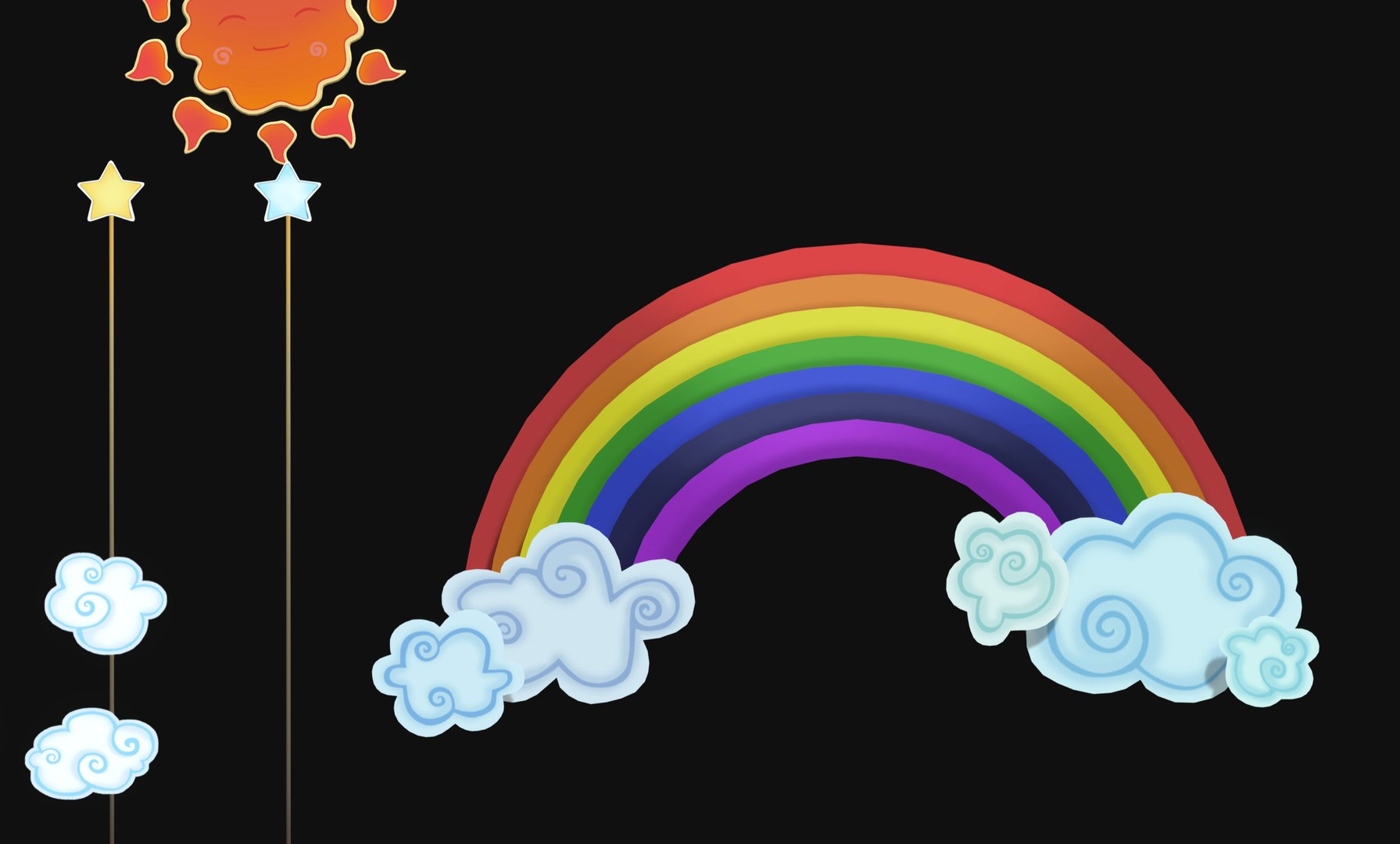 3D Sky Board Element - TurboSquid 1888725