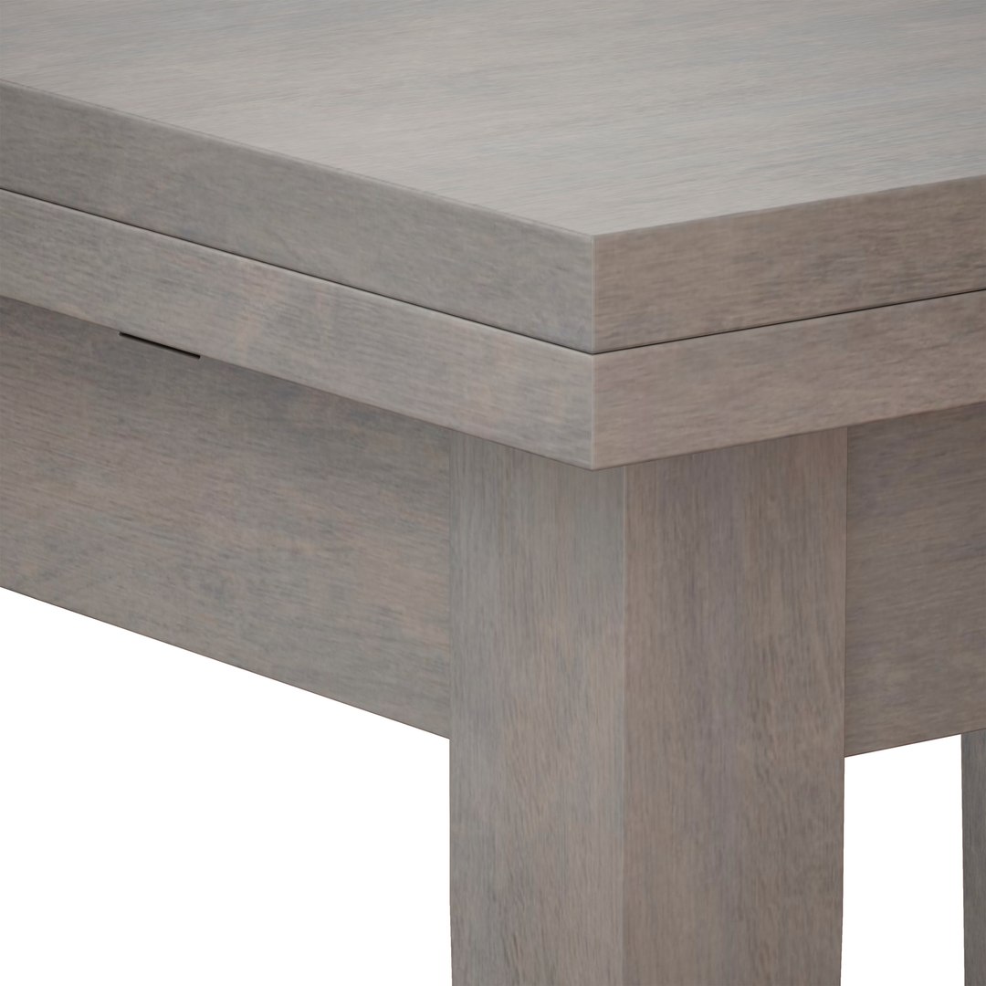 Pratico Dove Grey Extension Square Dining Table 3D Model - TurboSquid ...