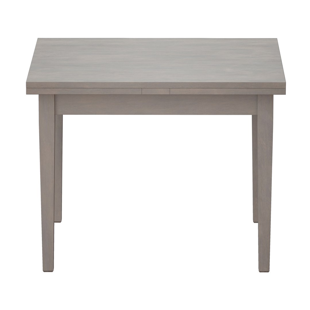 Pratico Dove Grey Extension Square Dining Table 3D Model - TurboSquid ...