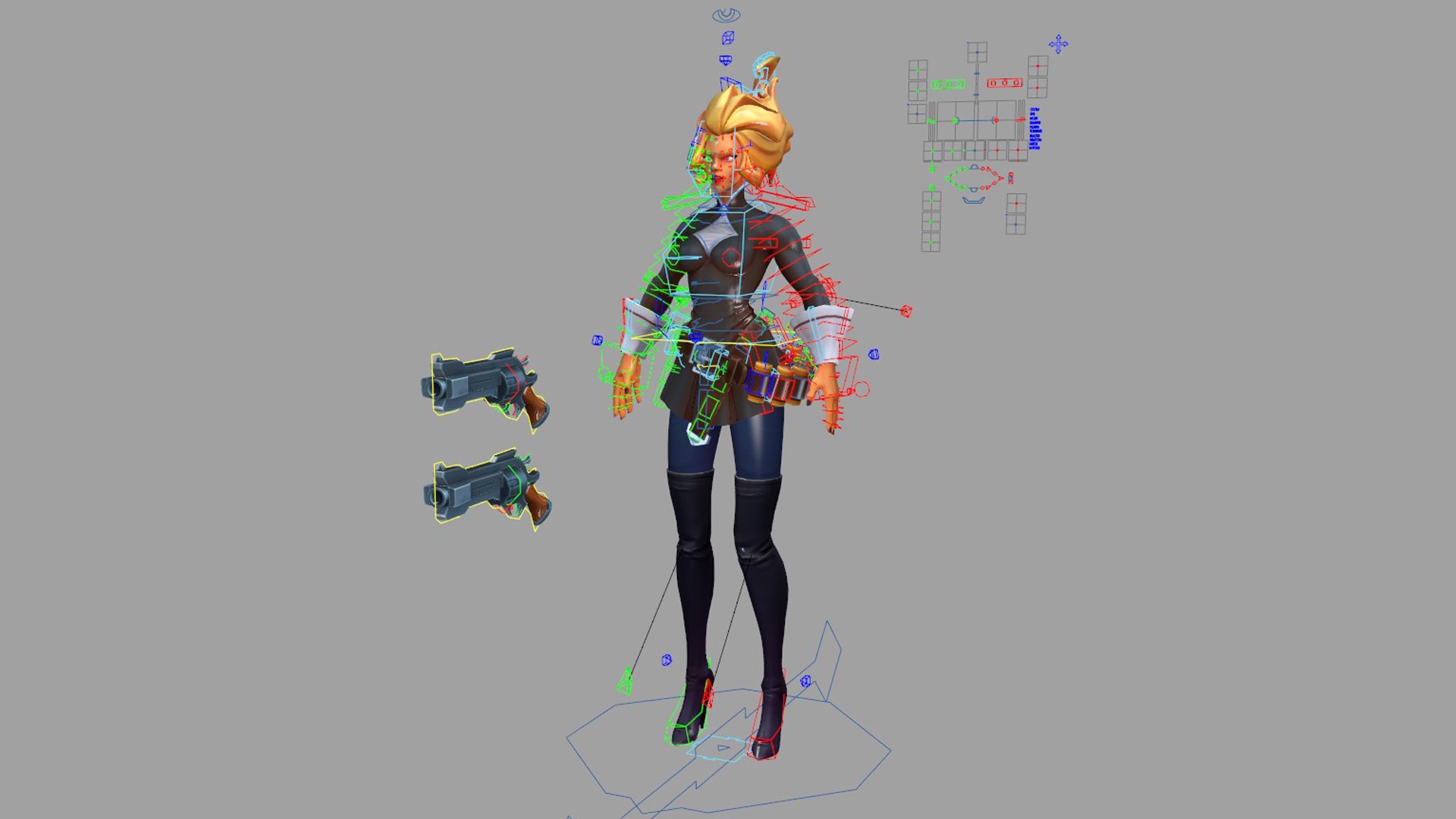 Gunner Anim Rig 3D Model - TurboSquid 2150618