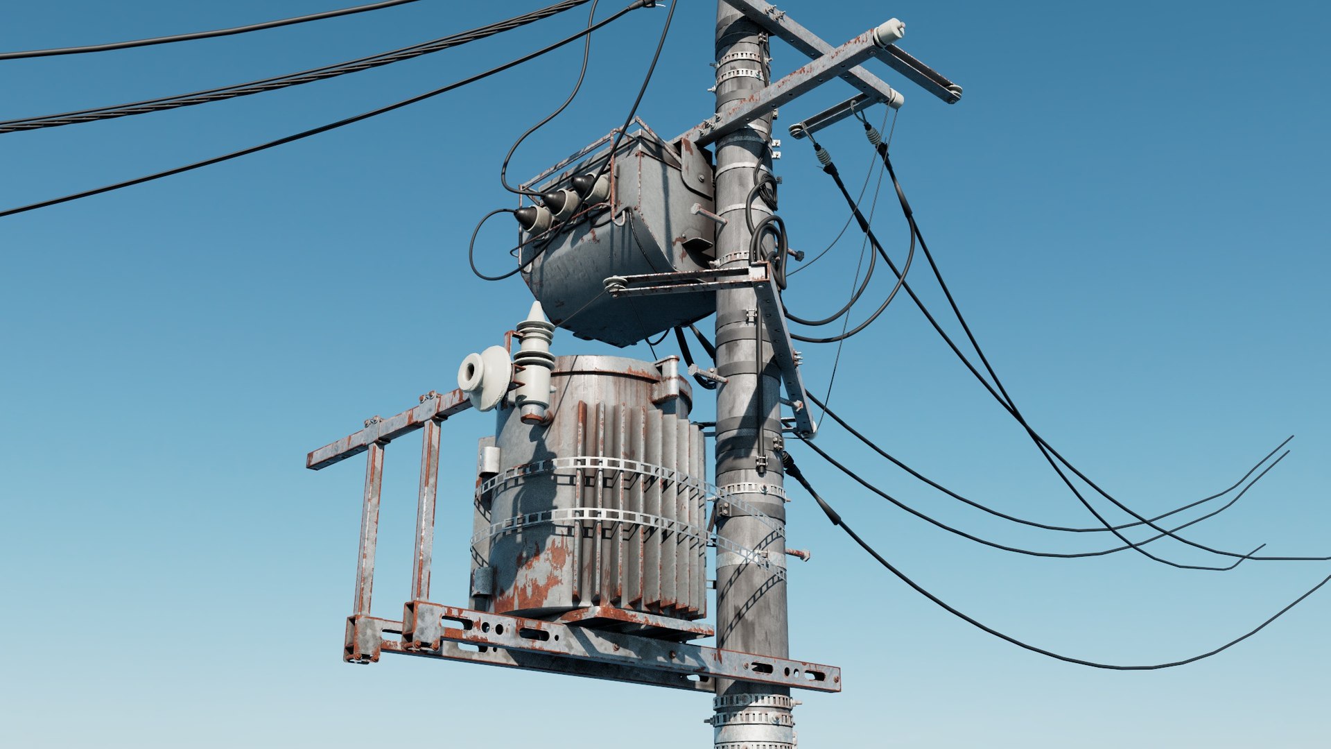 3D Japanese Utility Pole Model - TurboSquid 2230481
