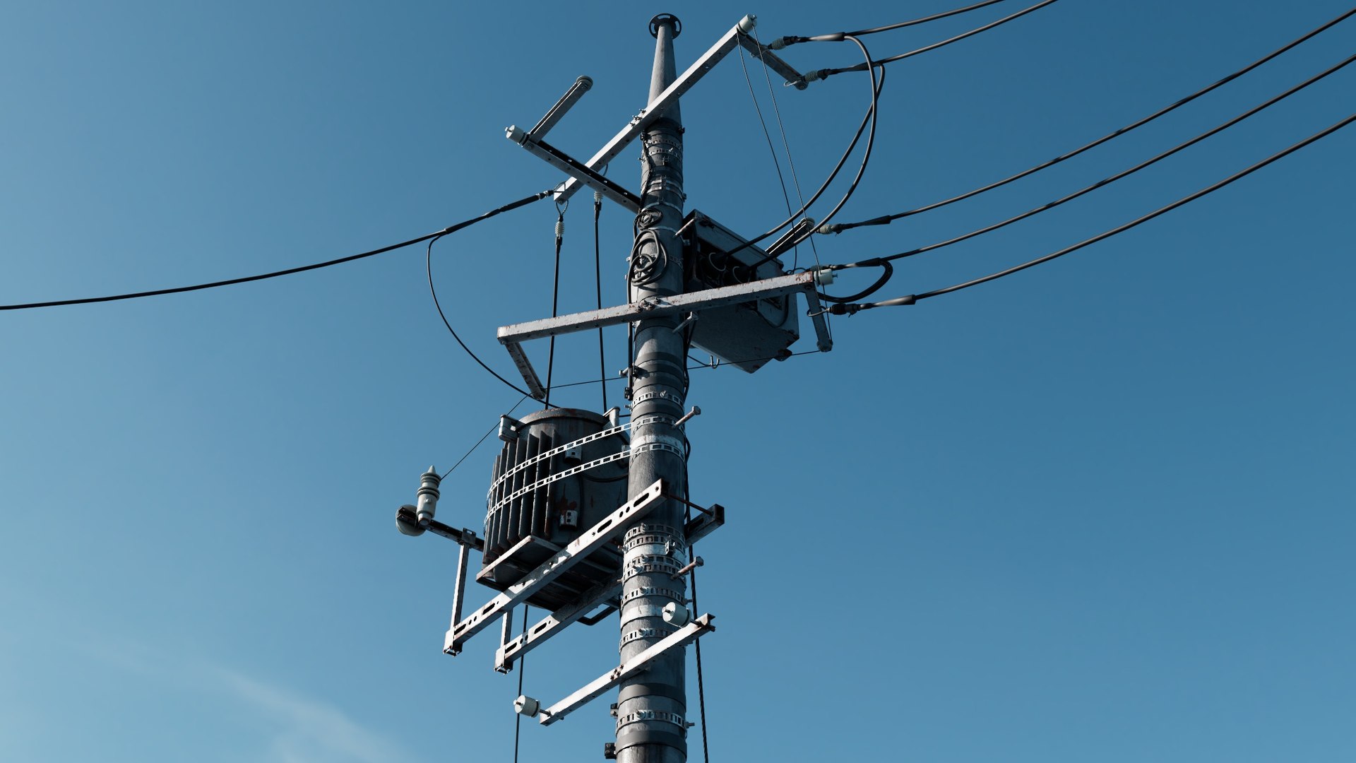 3D Japanese Utility Pole Model - TurboSquid 2230481