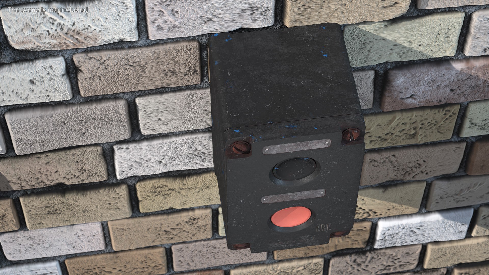 3D Industrial Push Button Switch Old Model - TurboSquid 1945014