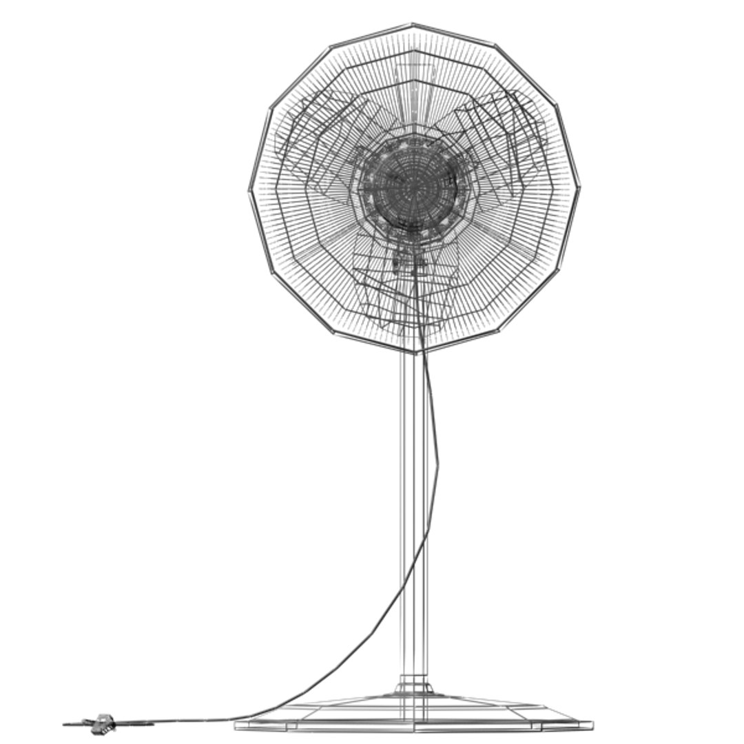 3d Stand Fan Model
