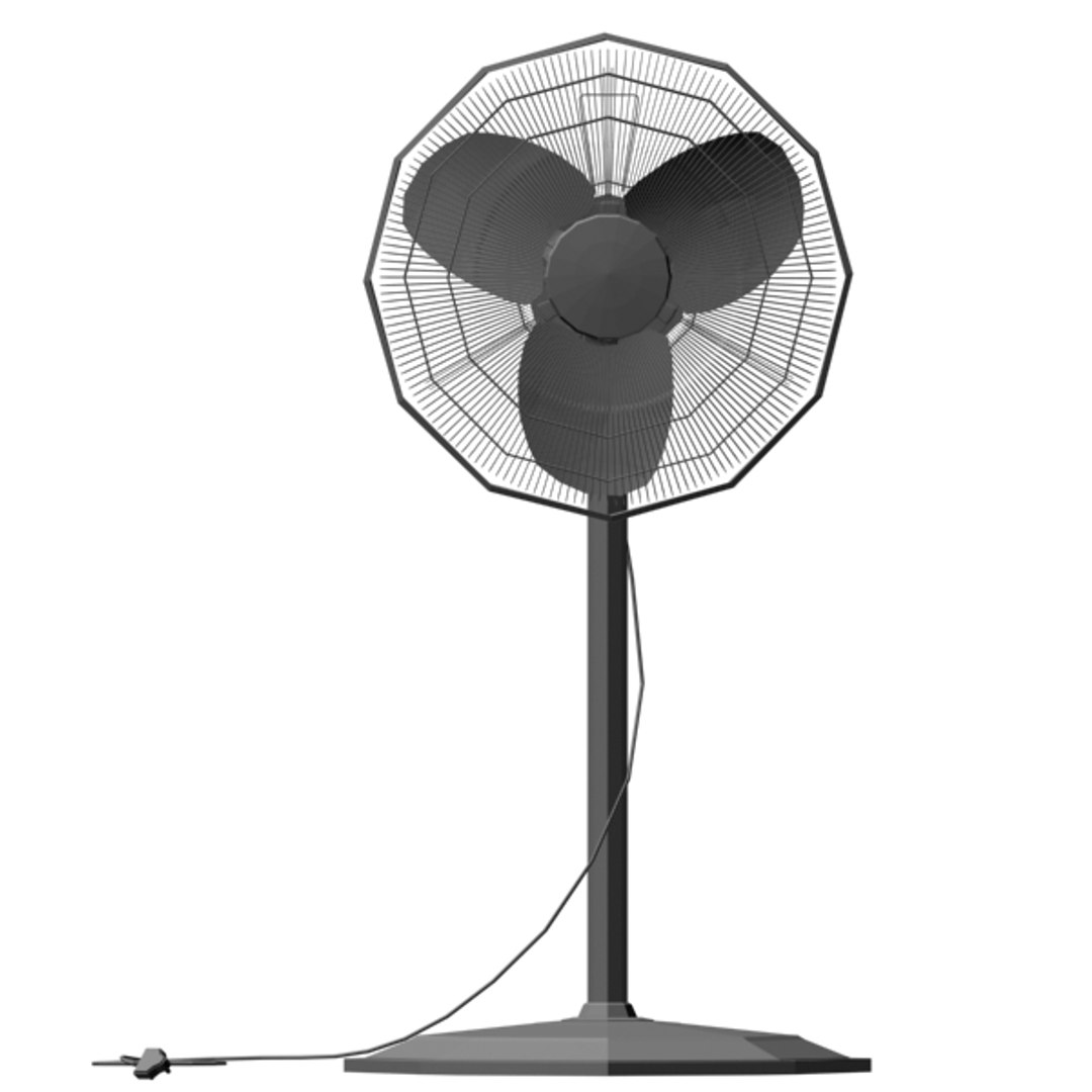3d Stand Fan Model