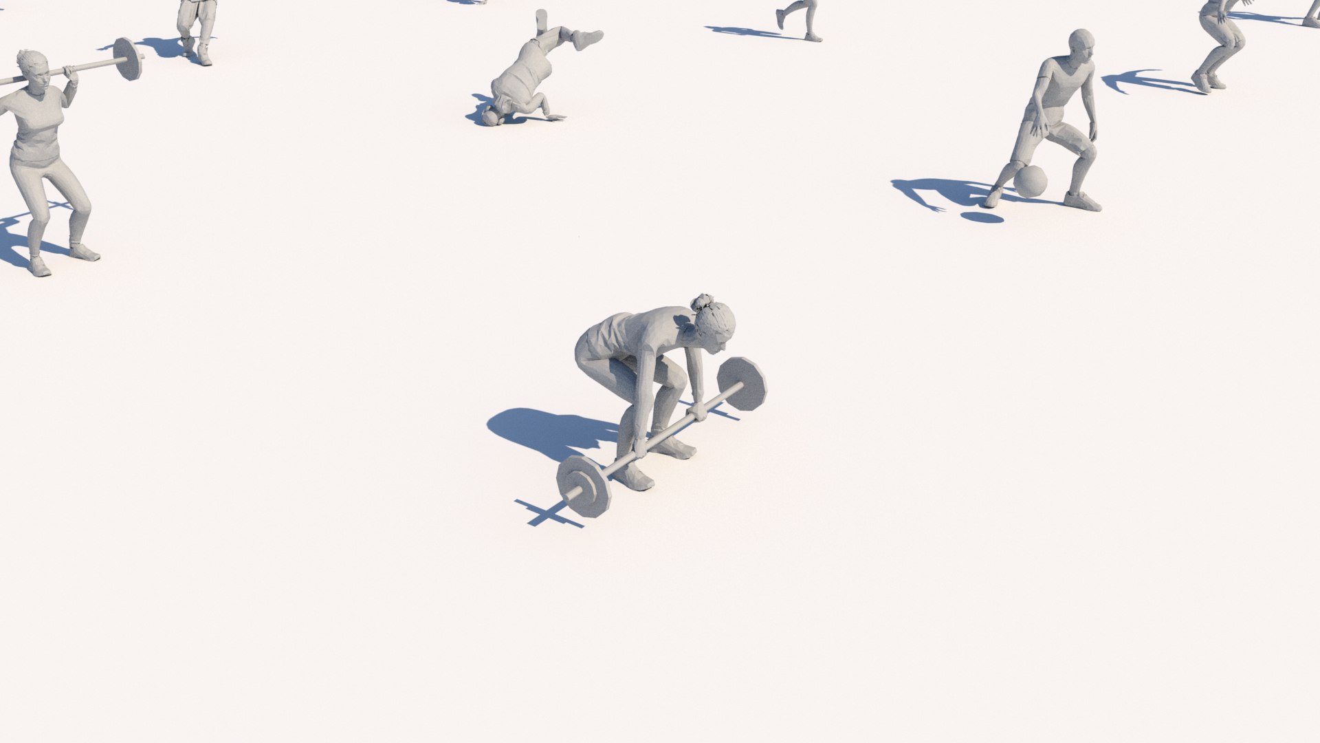 3D people doing sports model - TurboSquid 1535340