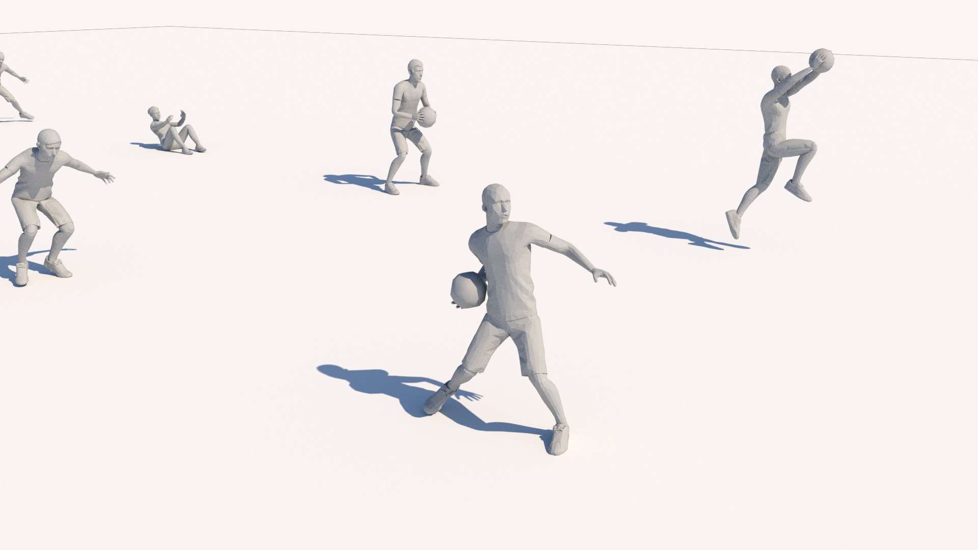 3D people doing sports model - TurboSquid 1535340