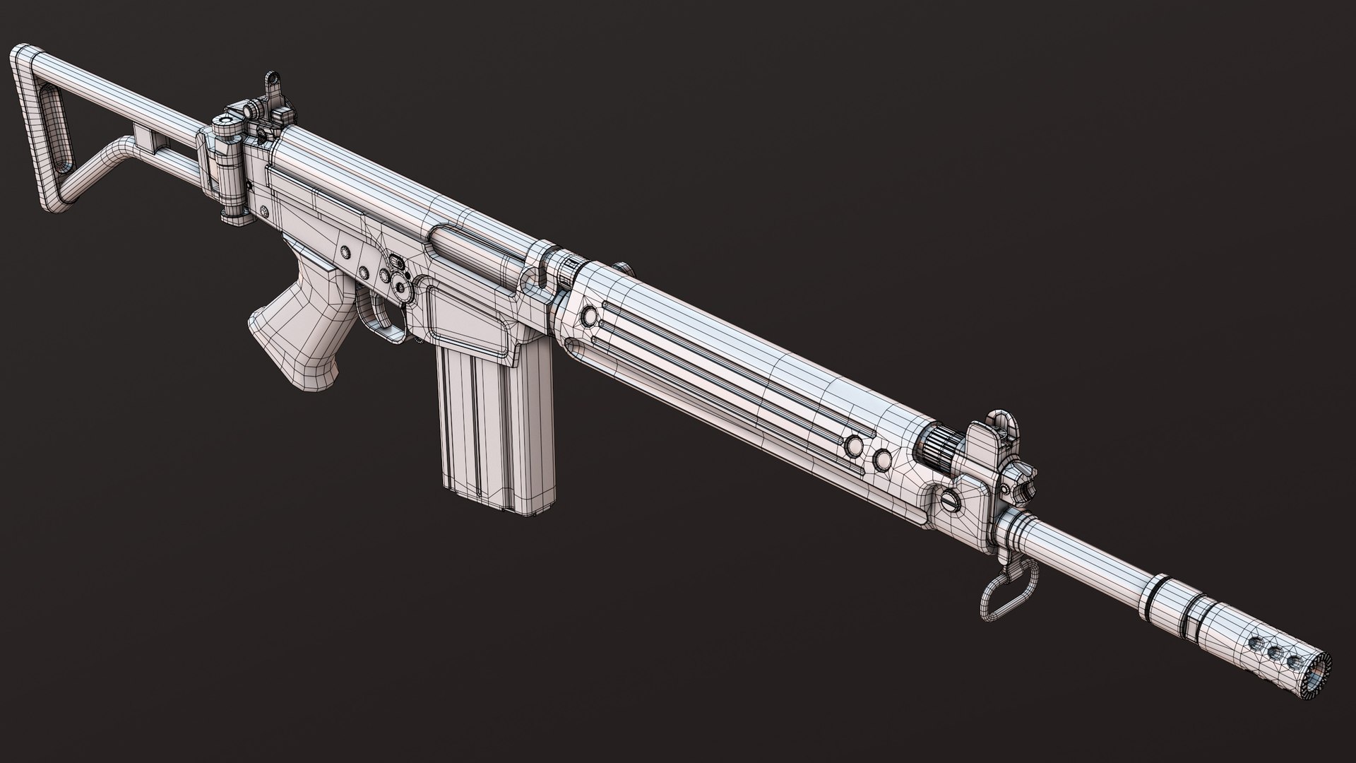 FN FAL Model - TurboSquid 2332699