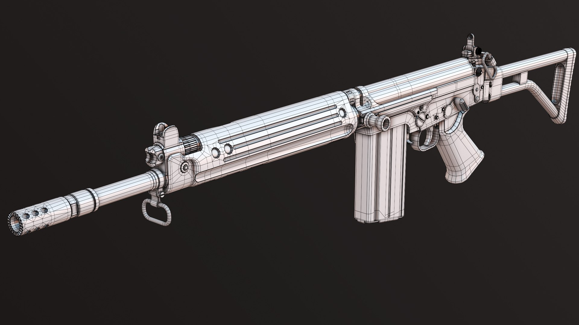 FN FAL Model - TurboSquid 2332699