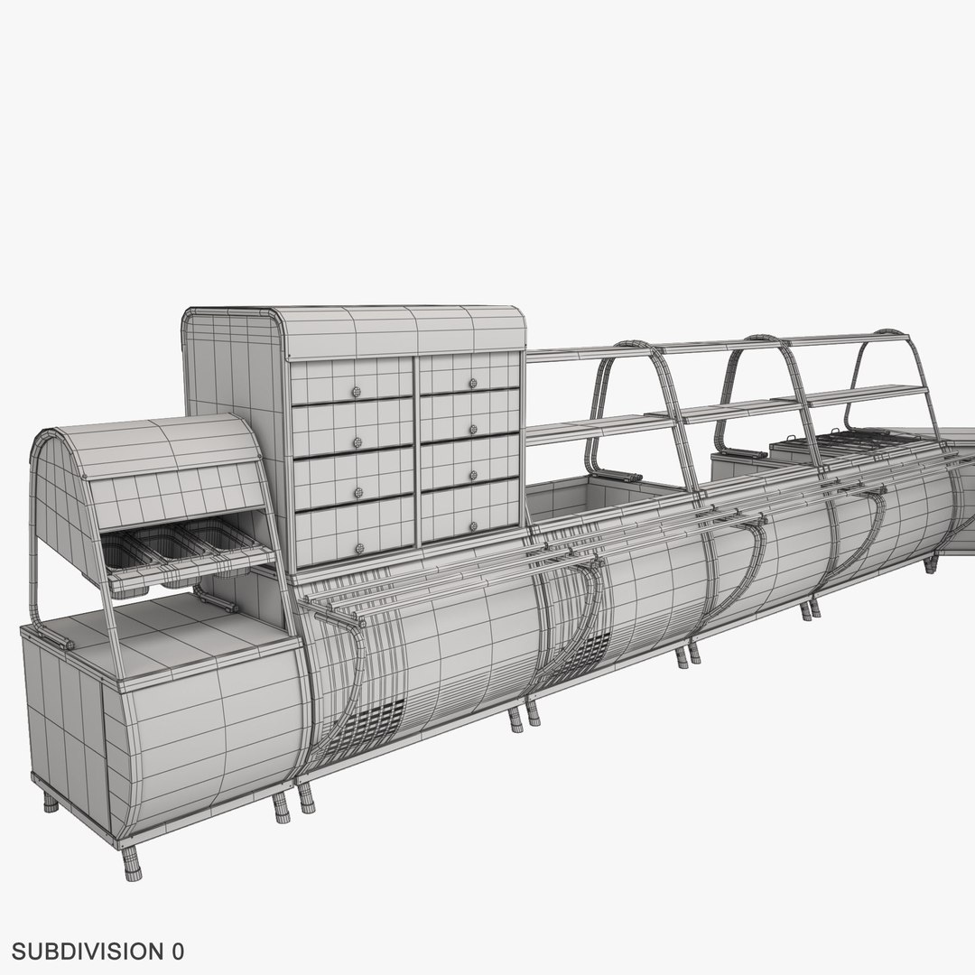 3D Model Serving Lines Equipment - TurboSquid 1440142