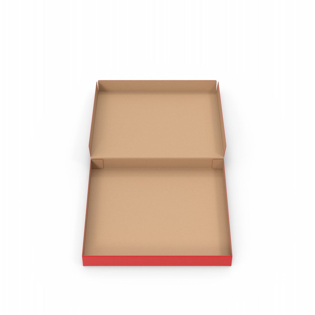 3D Red Pizza Box - TurboSquid 2047398