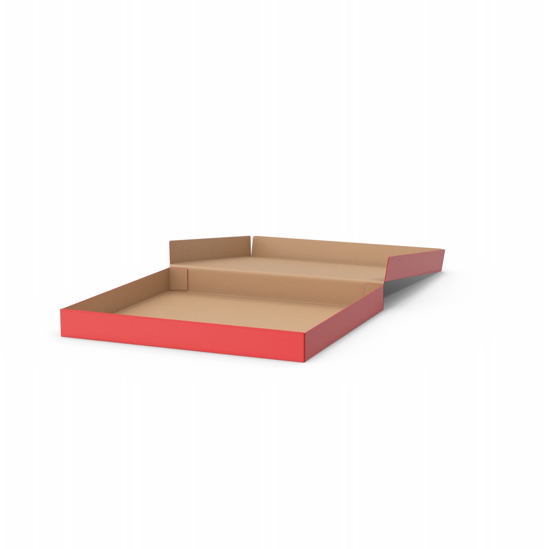 3D Red Pizza Box - TurboSquid 2047398