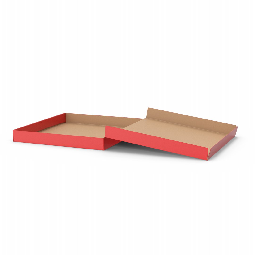 3D Red Pizza Box - TurboSquid 2047398
