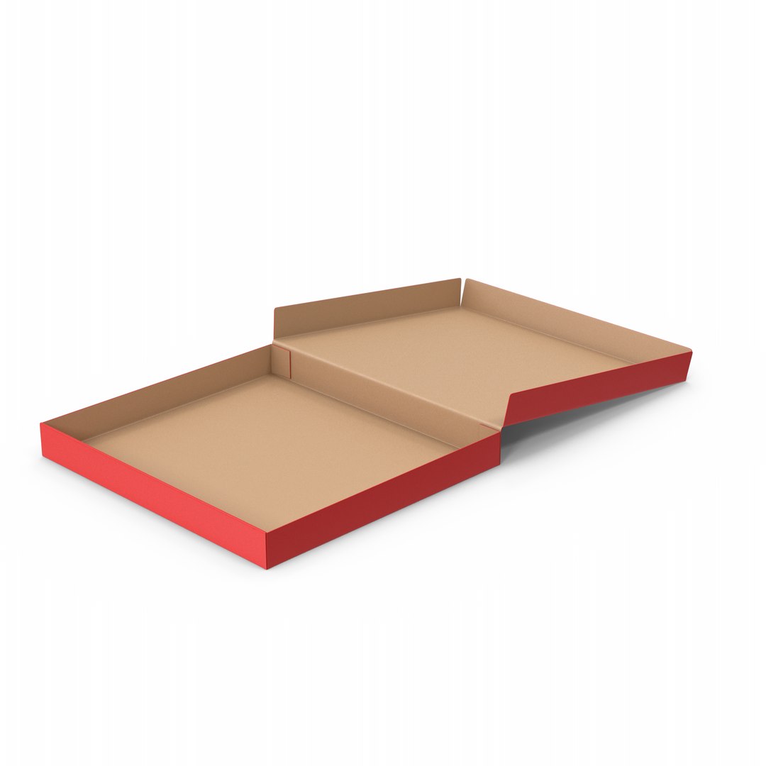 3D Red Pizza Box - TurboSquid 2047398