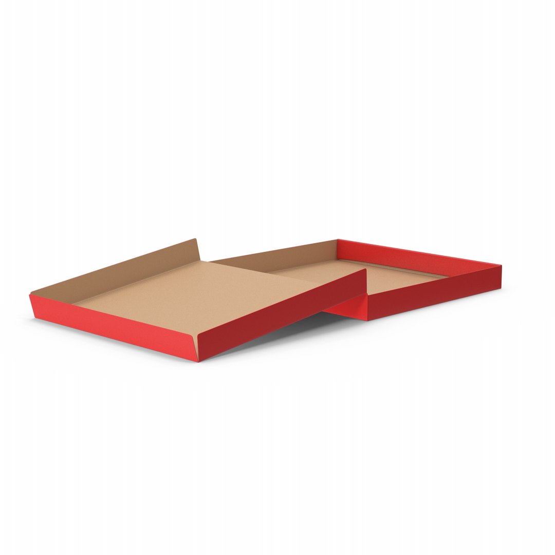 3D Red Pizza Box - TurboSquid 2047398
