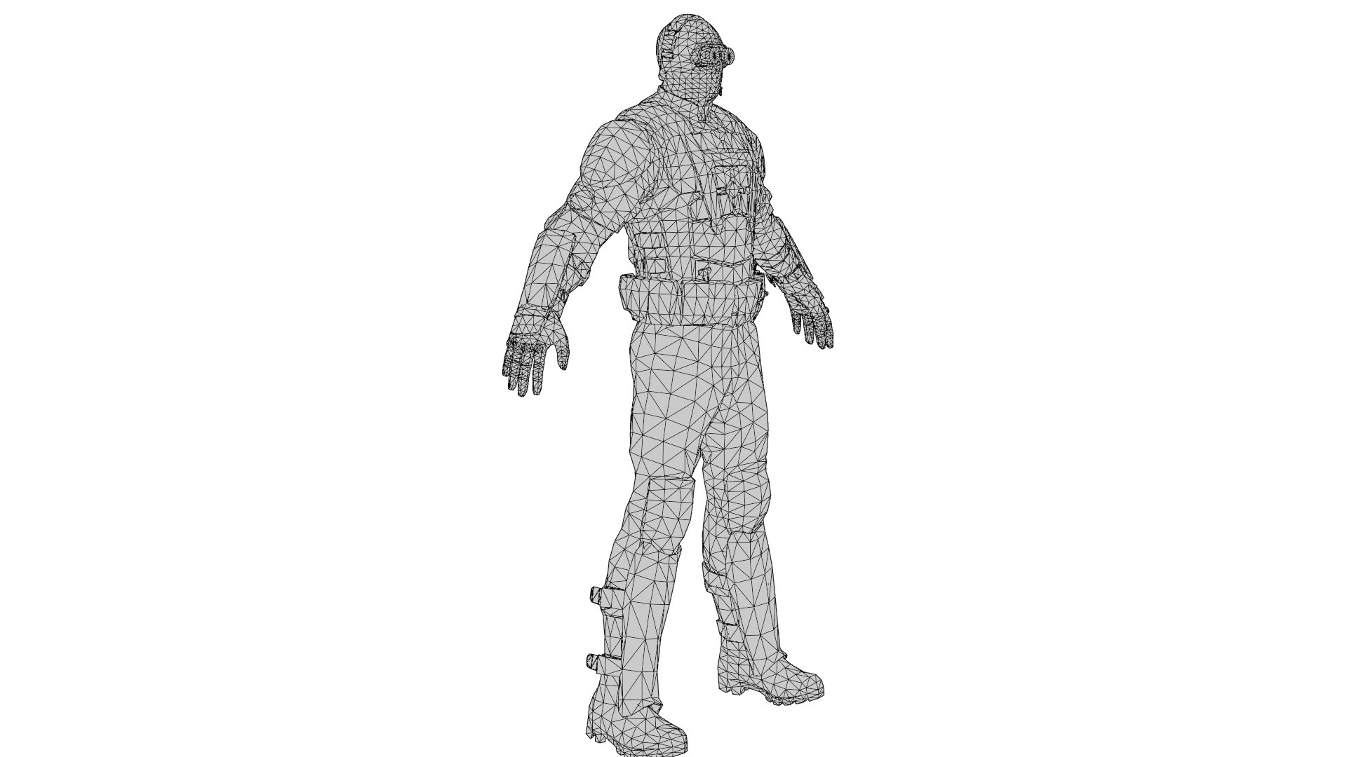 3D Model High Quality Spec Ops Soldier 3D Model Realistic Rigged ...
