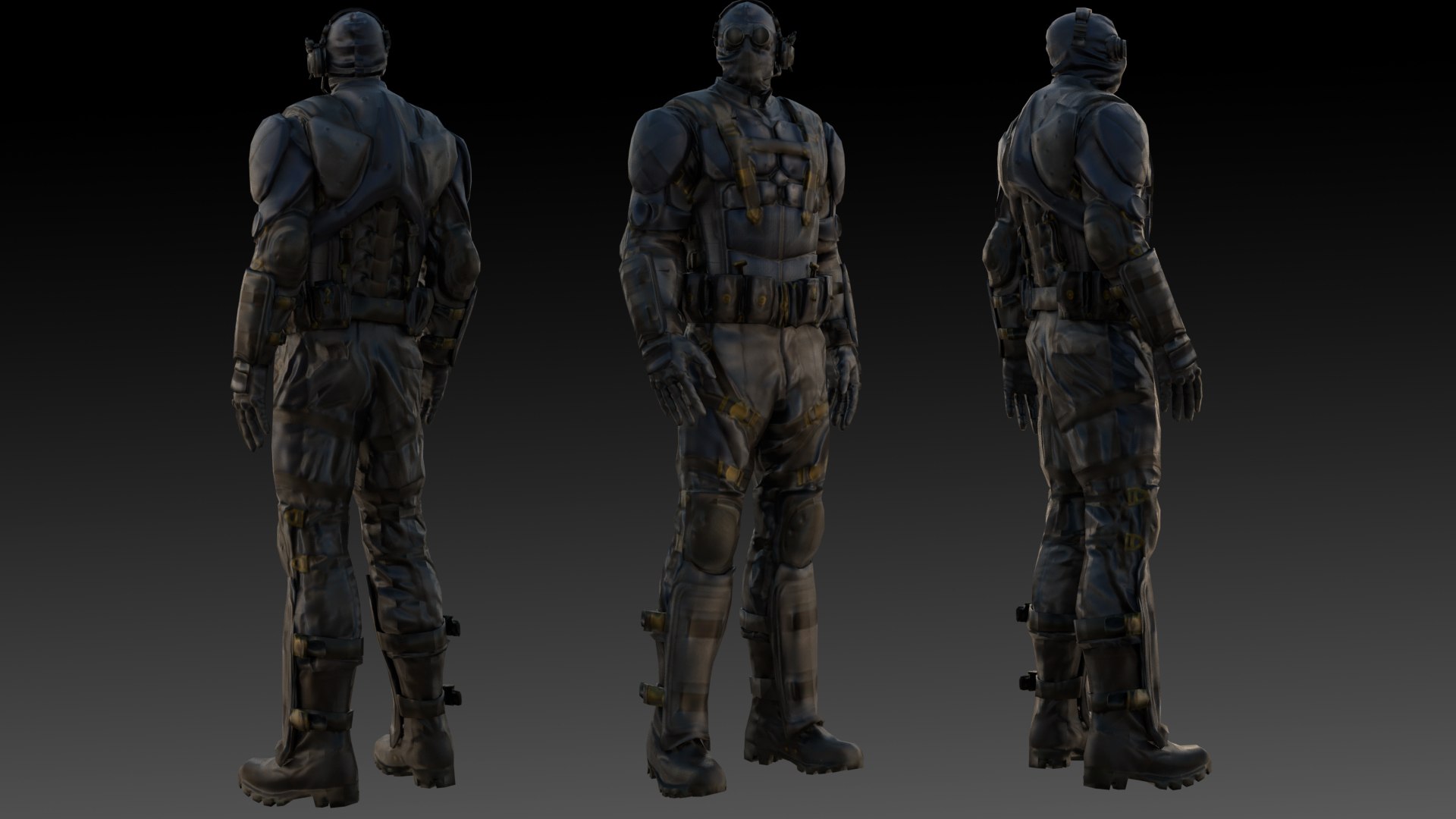 3D Model High Quality Spec Ops Soldier 3D Model Realistic Rigged ...