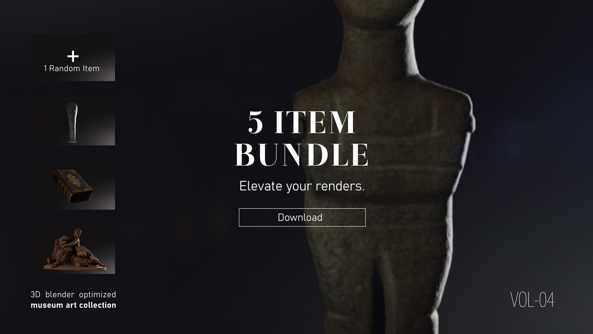 5 Item Art Bundle VOL-04 3D Model - TurboSquid 1937482