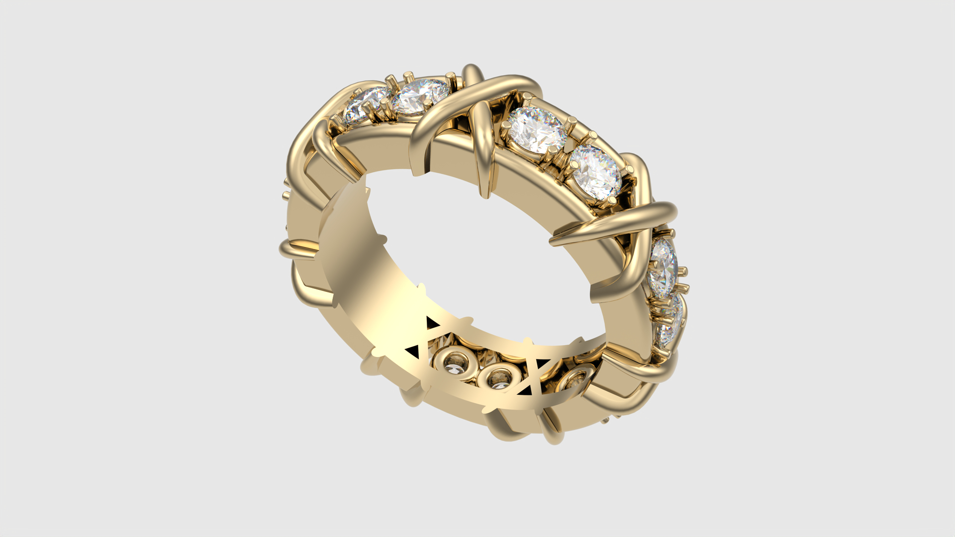 Intricate Interwoven Gem Ring JDBCo 3D Model - TurboSquid 2346378