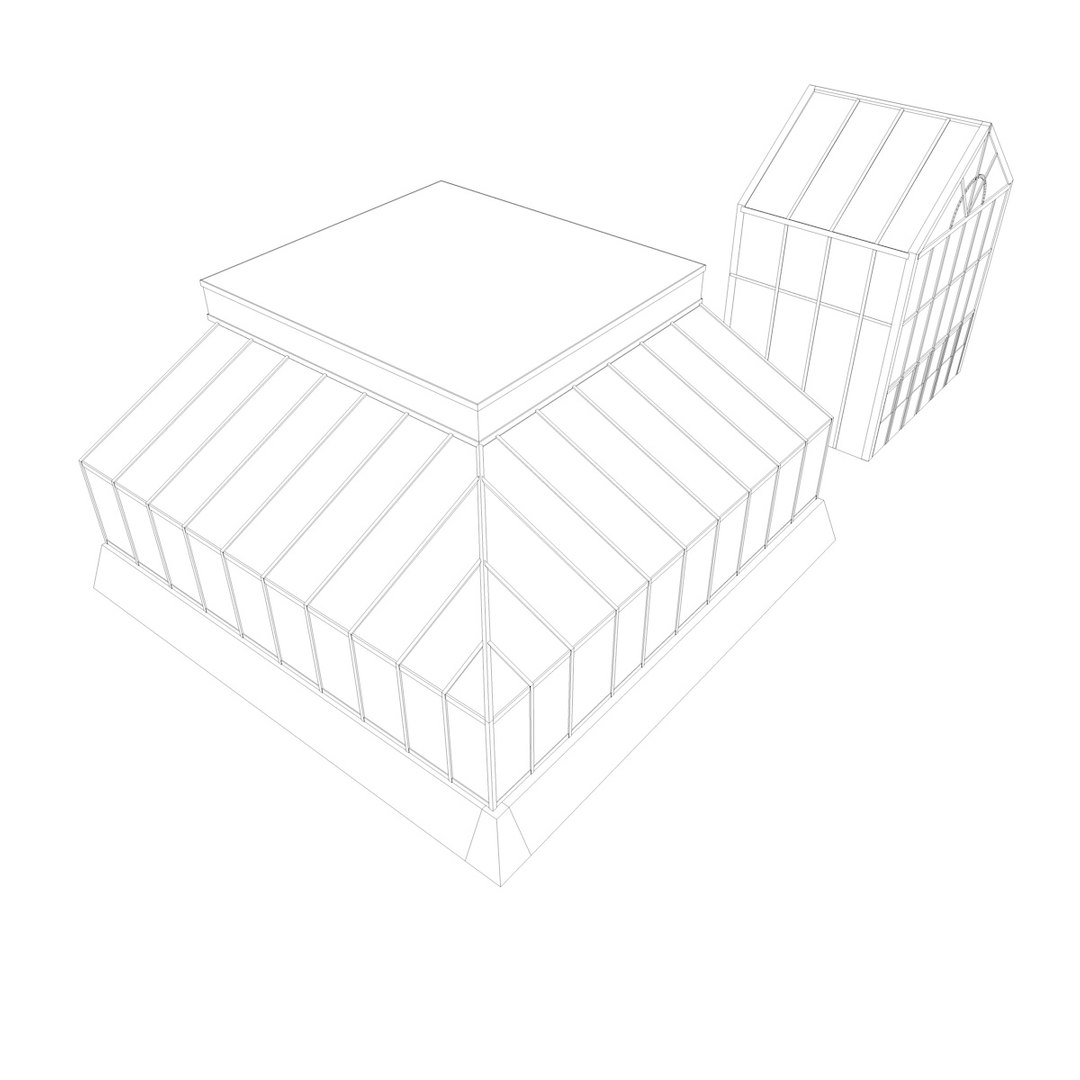 3D Glass Roof Model - TurboSquid 1273955