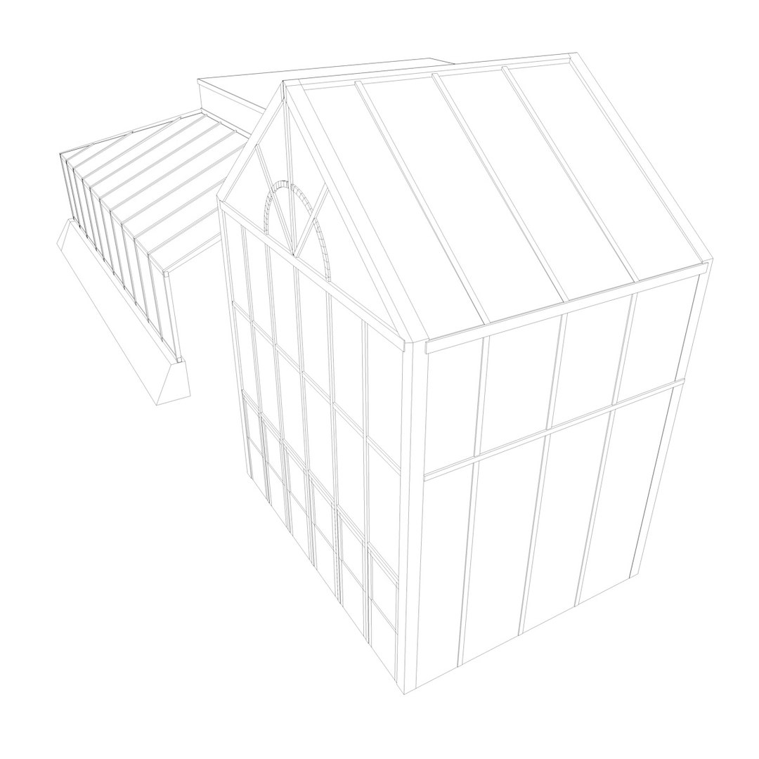 3D Glass Roof Model - TurboSquid 1273955