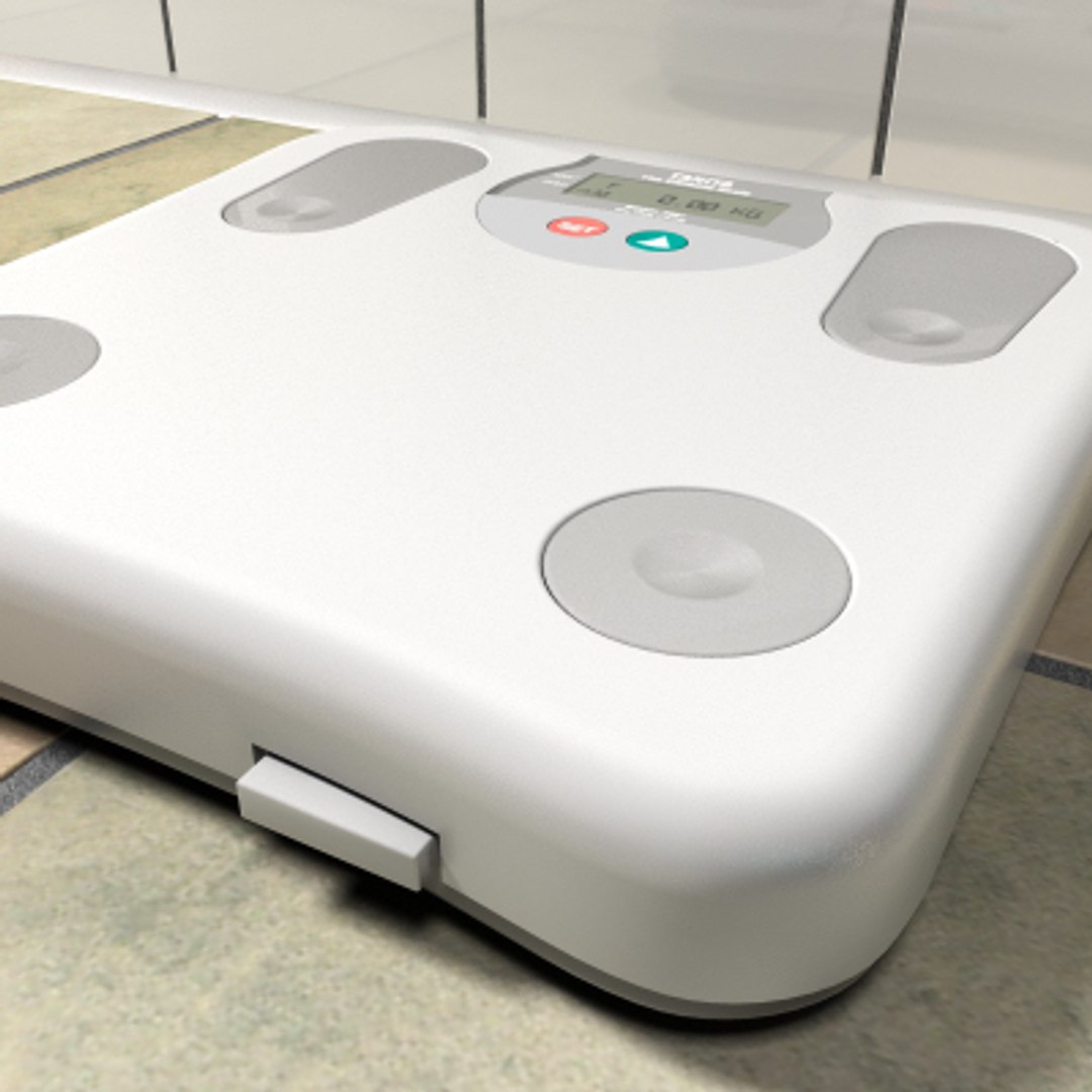 3d Bathroom Scale Model